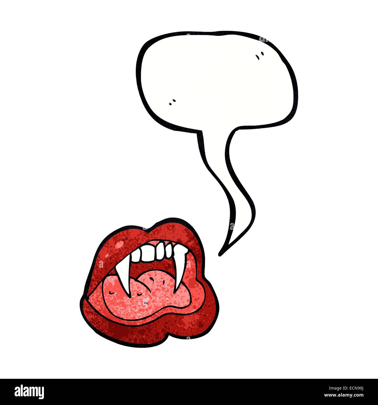 cartoon vampire lips with speech bubble Stock Vector Image & Art - Alamy