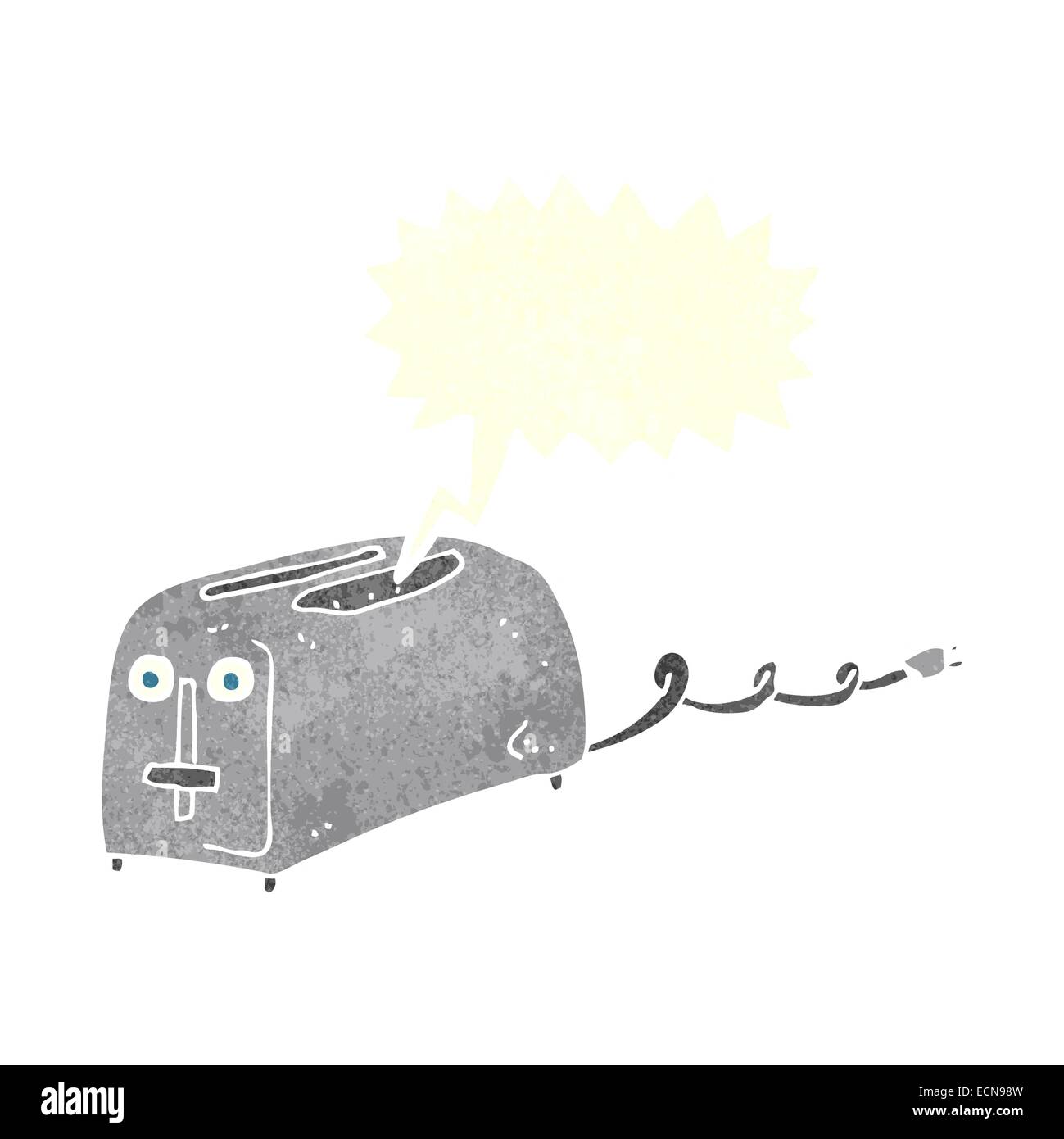 cartoon toaster with speech bubble Stock Vector Image & Art - Alamy