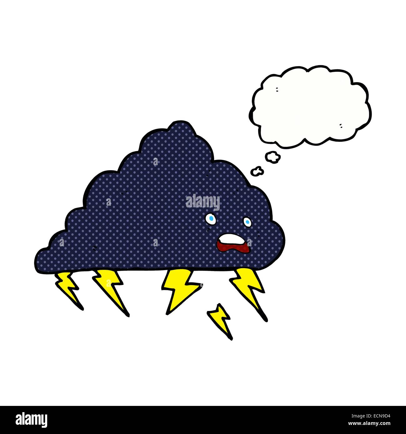 Cartoon thundercloud Cut Out Stock Images & Pictures - Alamy