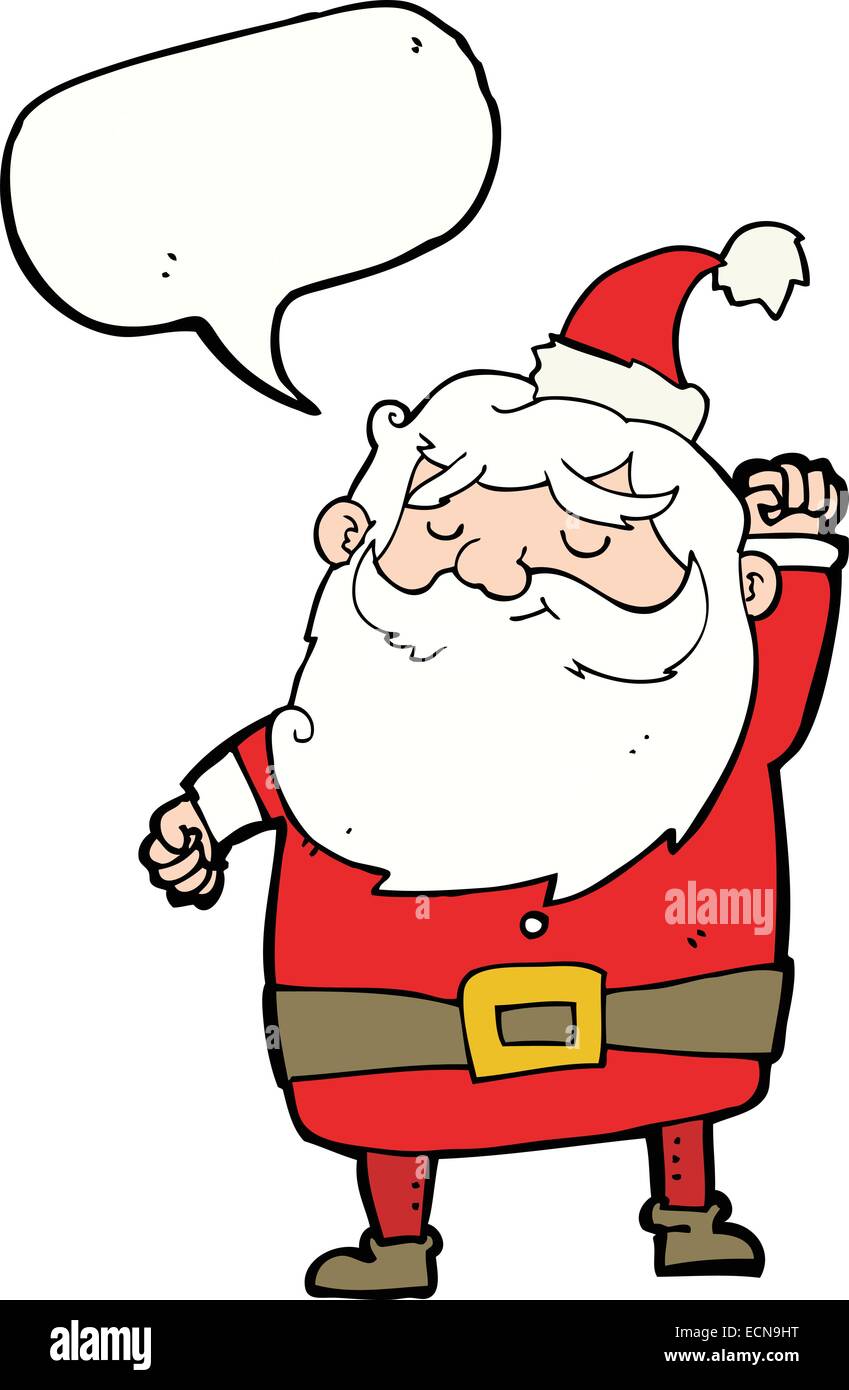 Cartoon santa claus punching Stock Vector Images - Alamy