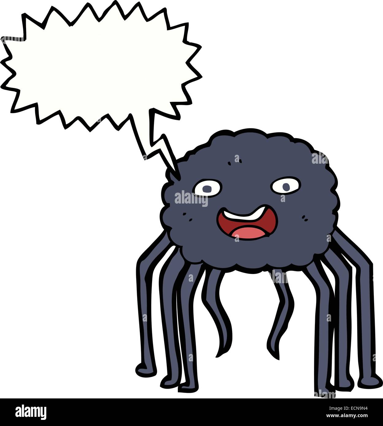 cartoon spider with speech bubble Stock Vector Image & Art - Alamy