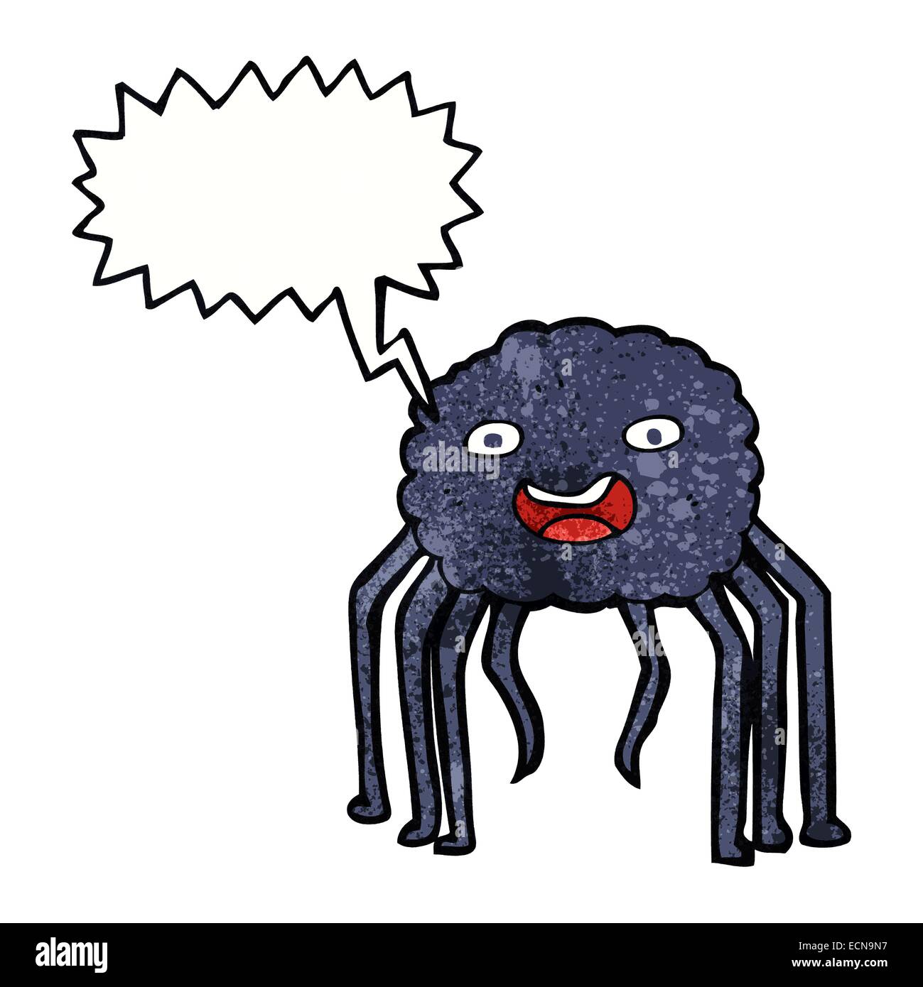 cartoon spider with speech bubble Stock Vector Image & Art - Alamy