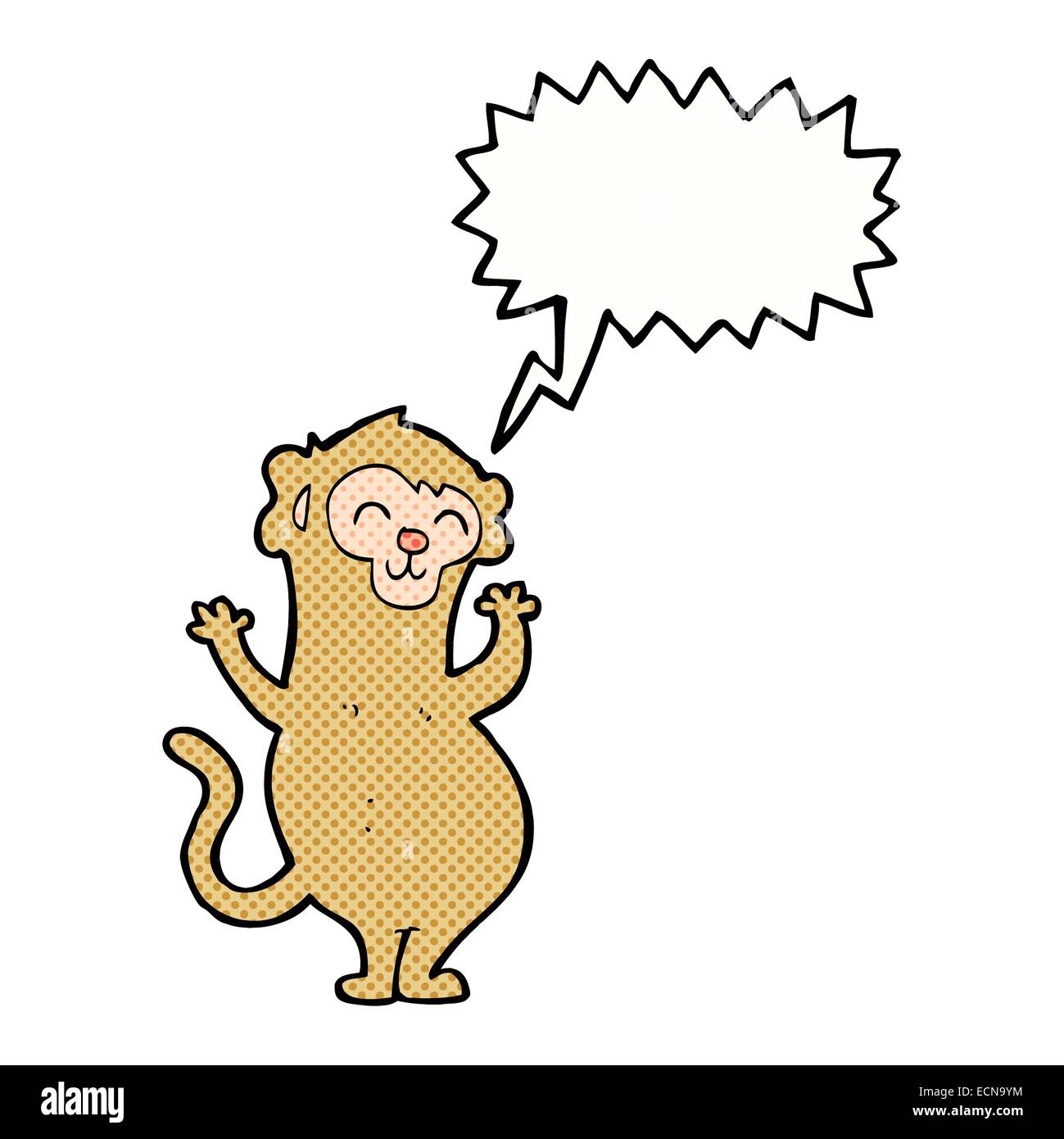Monkey speaking Stock Vector Images - Alamy