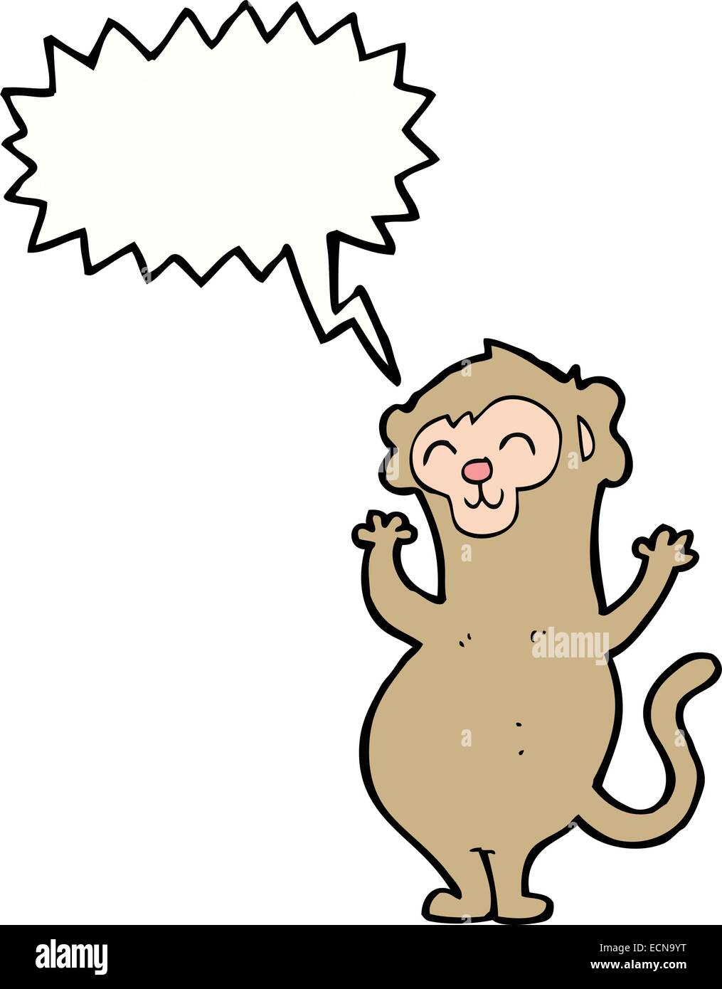 Monkey speaking Stock Vector Images - Alamy