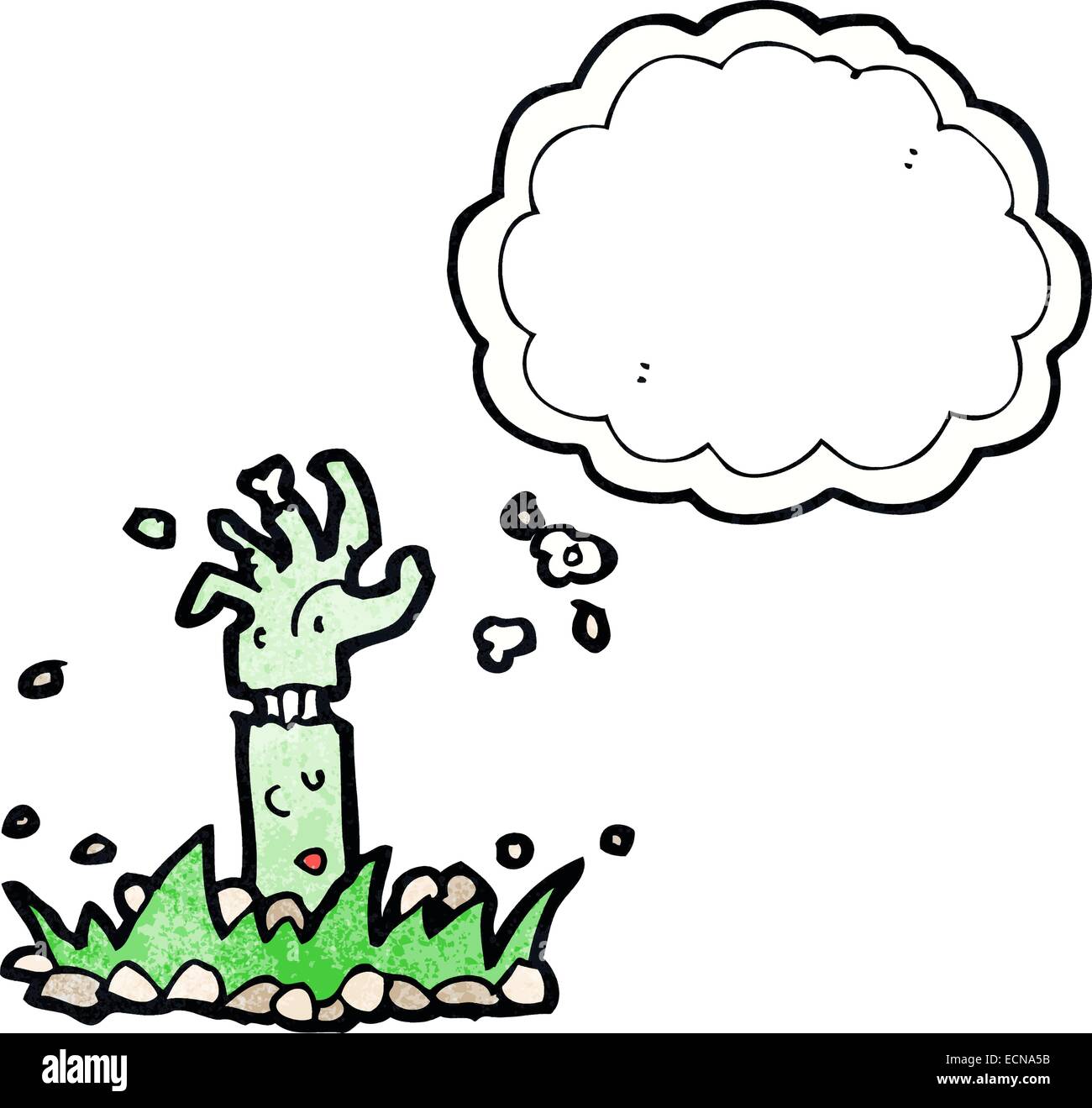 Cartoon zombie arm bubble Stock Vector Images - Alamy