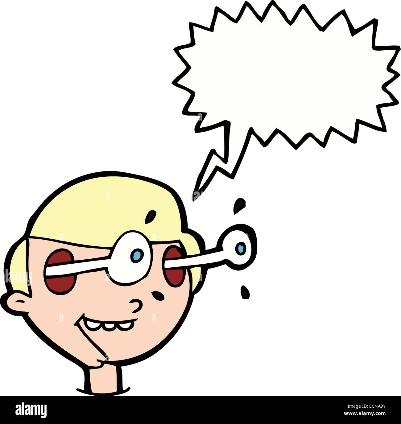 Cartoon excited boys face hi-res stock photography and images - Alamy