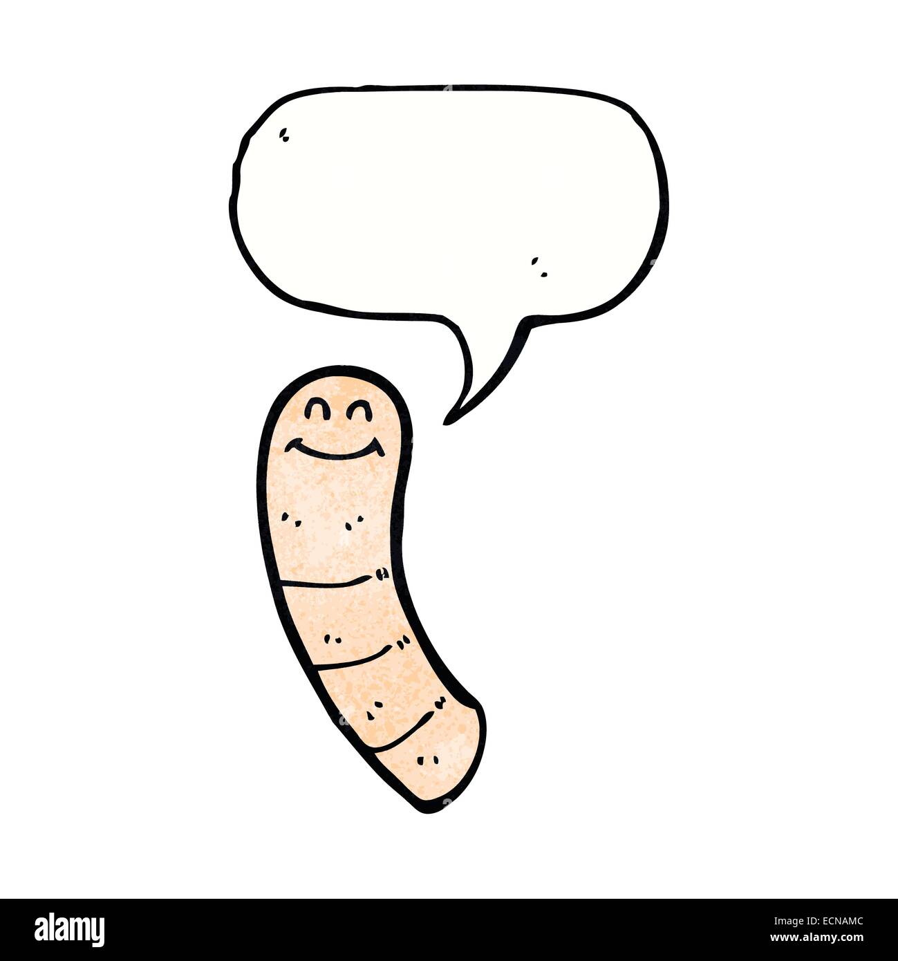 cartoon worm with speech bubble Stock Vector Image & Art - Alamy