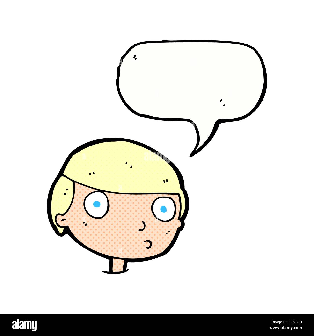 cartoon boy staring with speech bubble Stock Vector Image & Art - Alamy