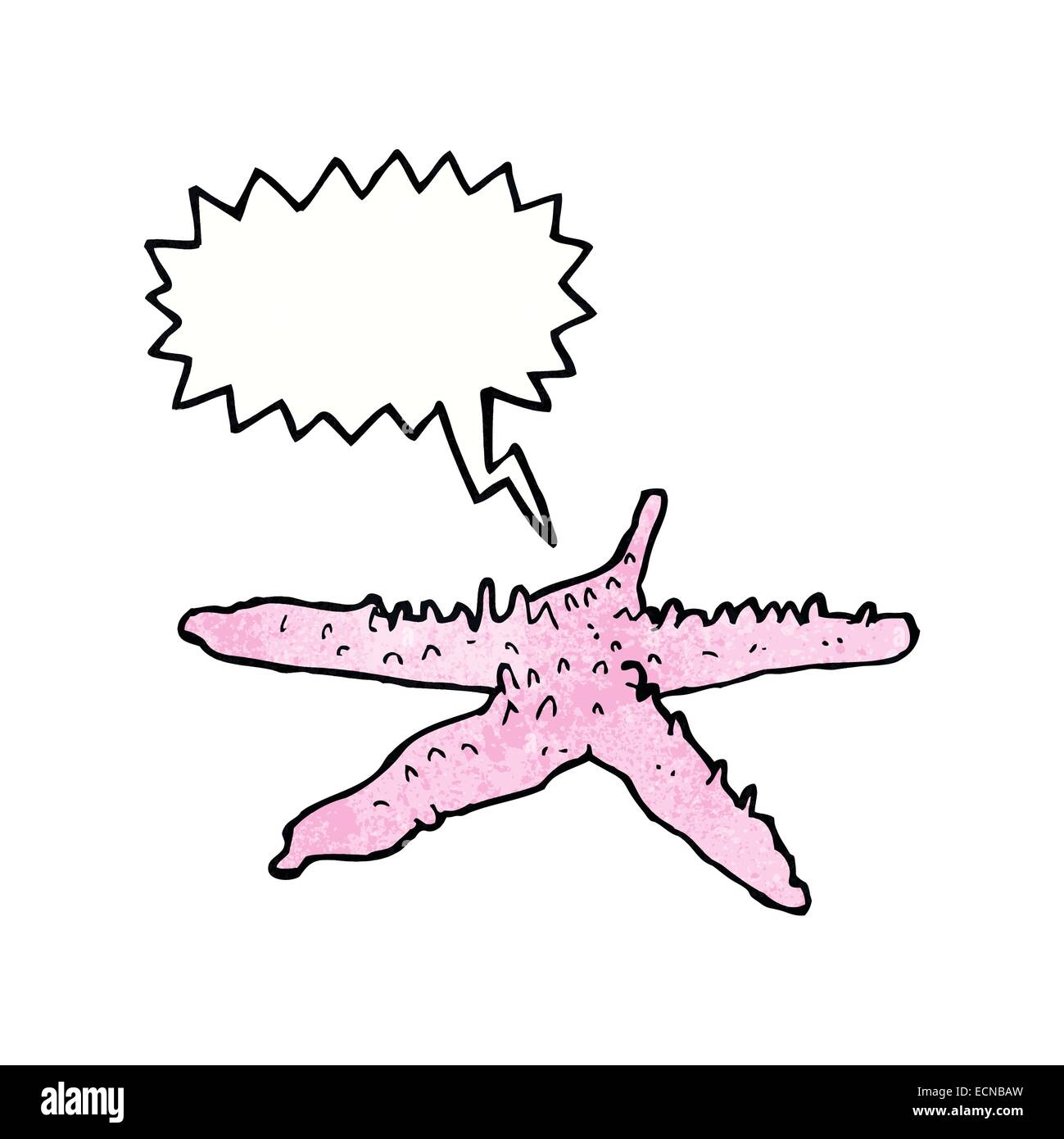 cartoon starfish with speech bubble Stock Vector Image & Art - Alamy