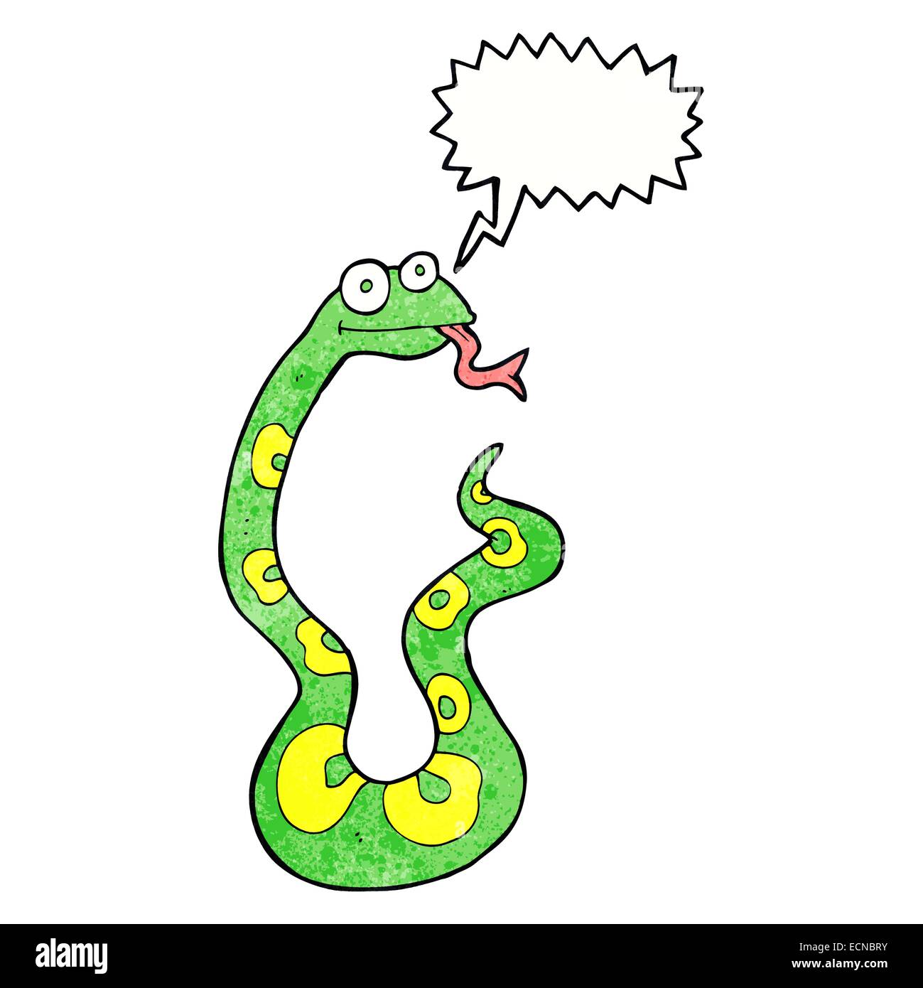 cartoon snake with speech bubble Stock Vector Image & Art - Alamy