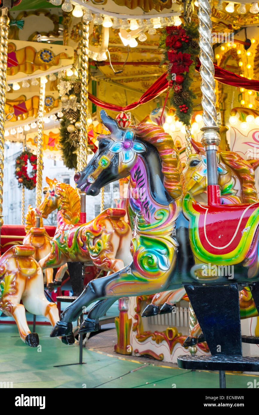 Birmingham Frankfurt Christmas Market 2014 - Golden galloper Merry Go ...