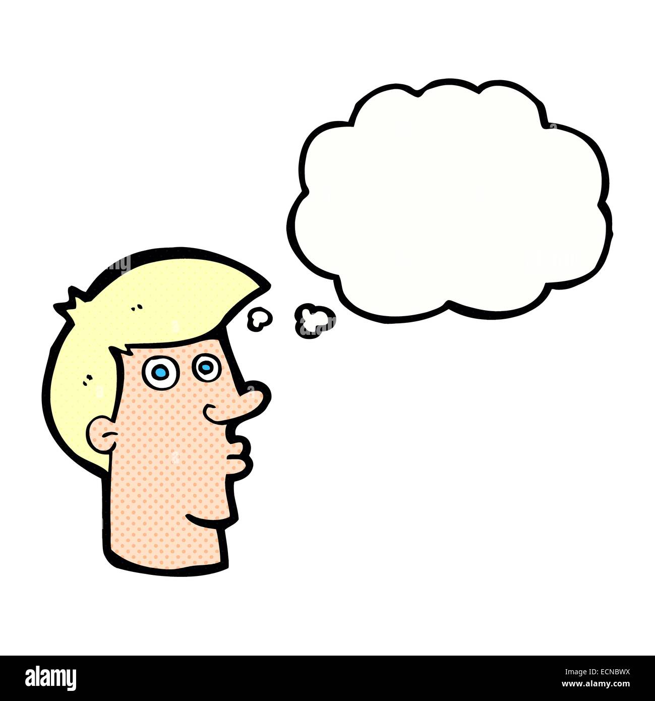Cartoon confused man thought bubble hi-res stock photography and images ...