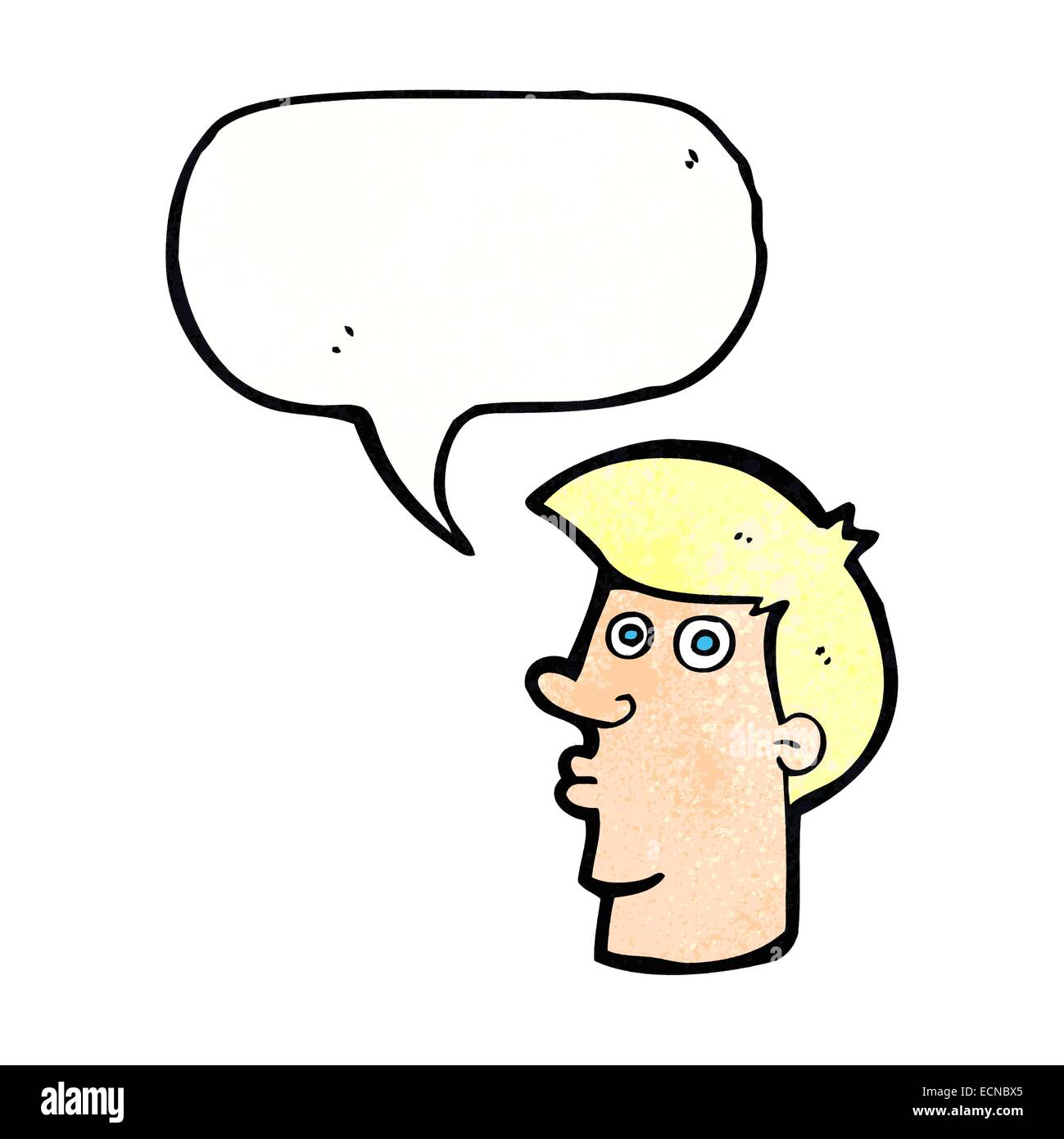 Cartoon confused man speech bubble hi-res stock photography and images ...