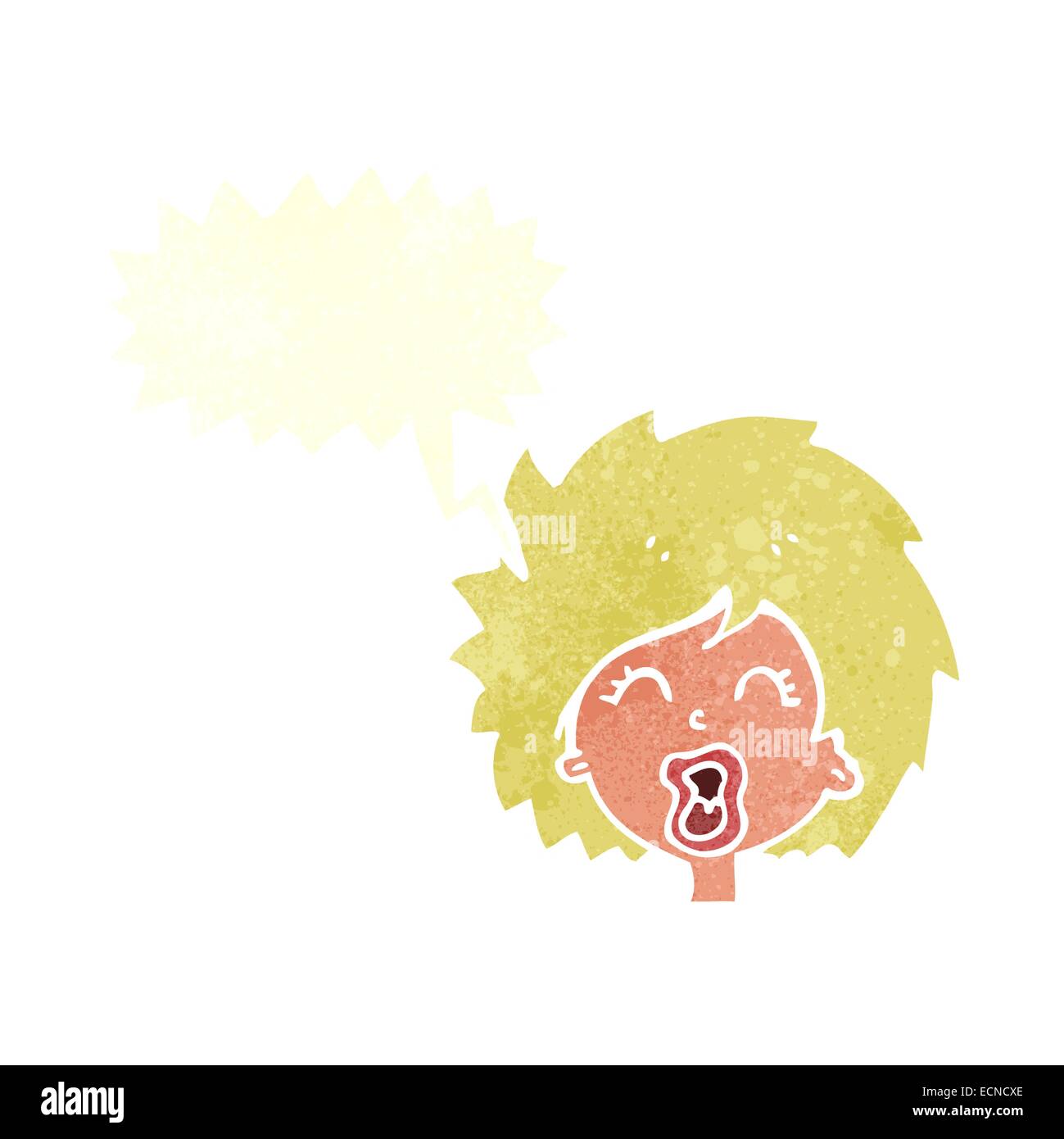 cartoon woman screaming with speech bubble Stock Vector Image & Art - Alamy