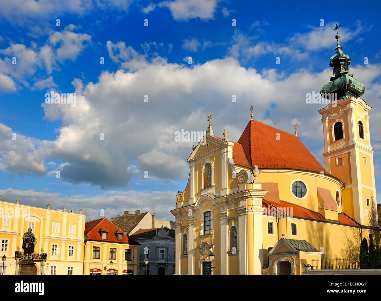 Gyor, W Transdanubia, Hungary. Carmelite Church (Early Italian Baroque ...