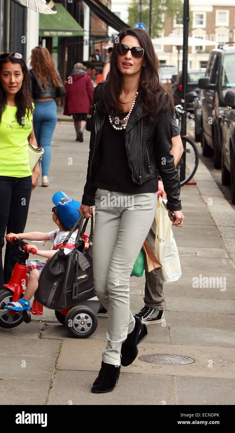 Amal Alamuddin out in London Featuring: Amal Alamuddin Where: London ...
