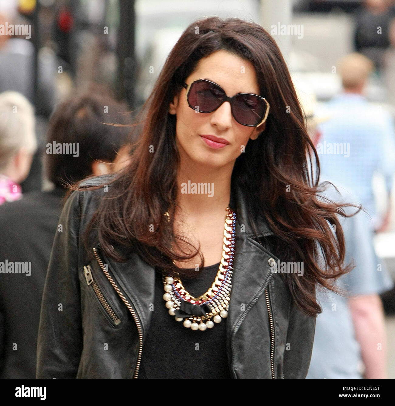 Amal alamuddin out in london featuring hi-res stock photography and ...