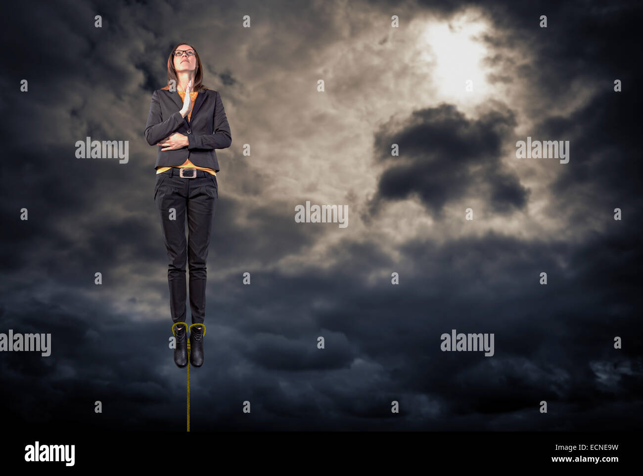 Levitating woman hi-res stock photography and images - Alamy