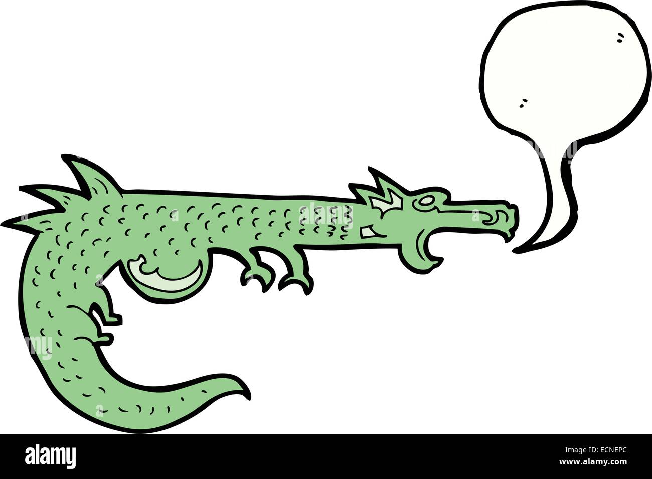 cartoon medieval dragon with speech bubble Stock Vector Image & Art - Alamy