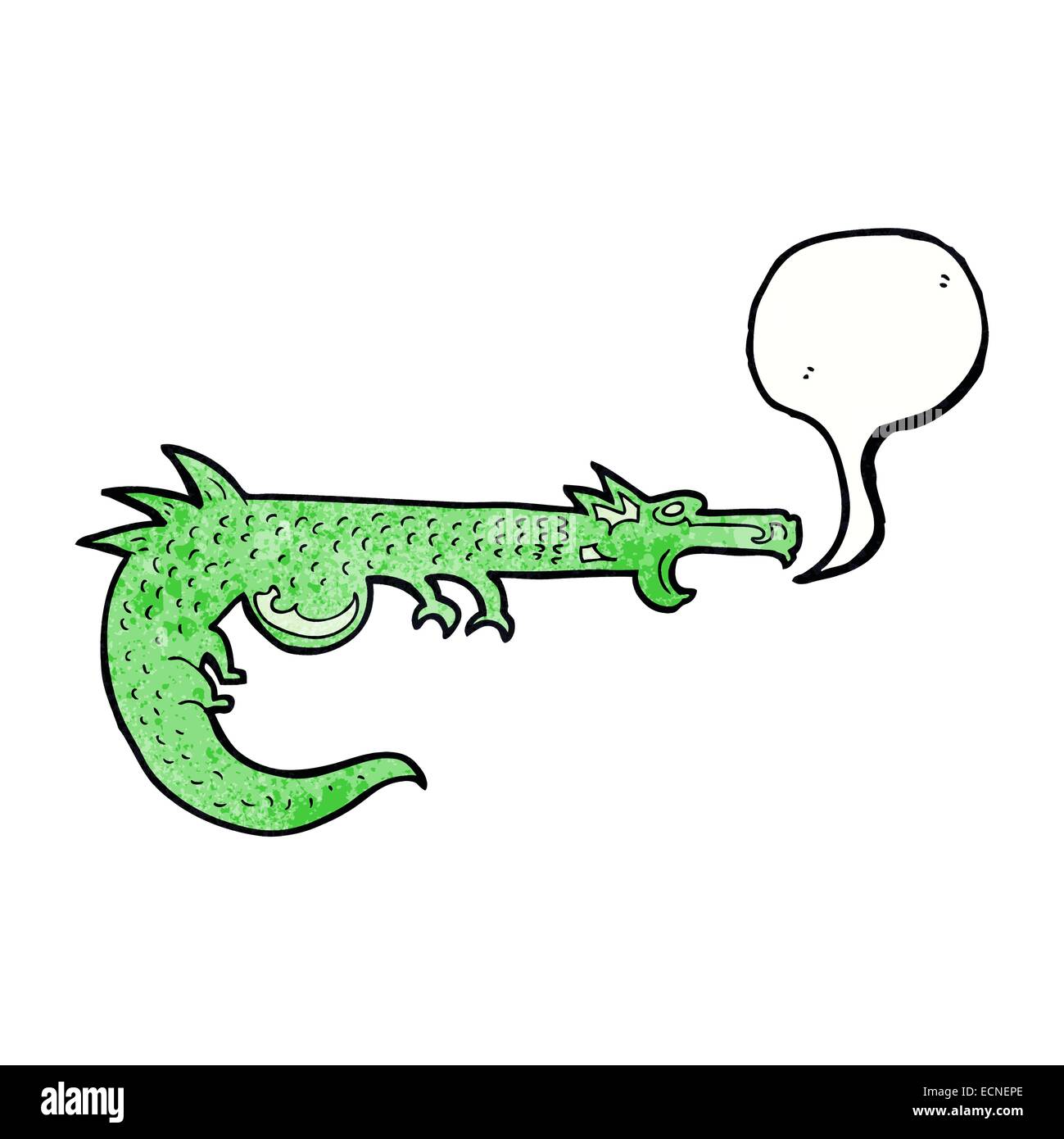 cartoon medieval dragon with speech bubble Stock Vector Image & Art - Alamy