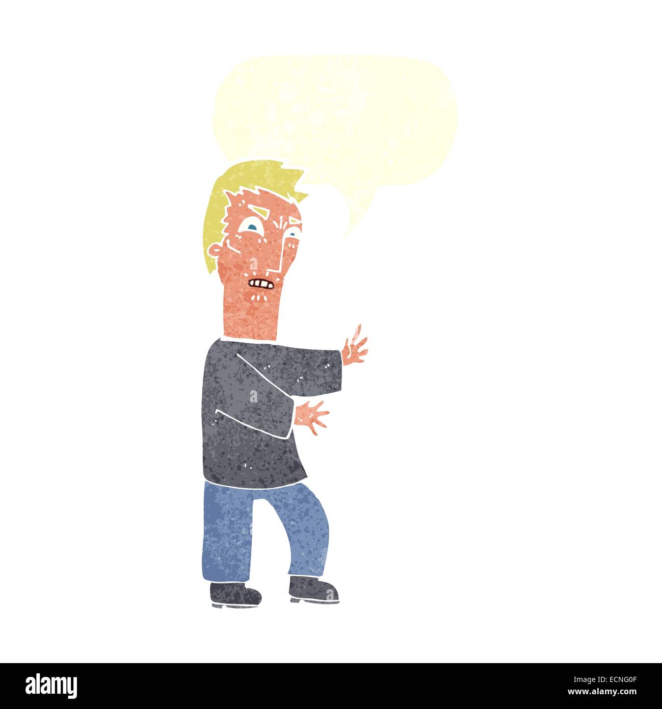 cartoon angry man with speech bubble Stock Vector Image & Art - Alamy