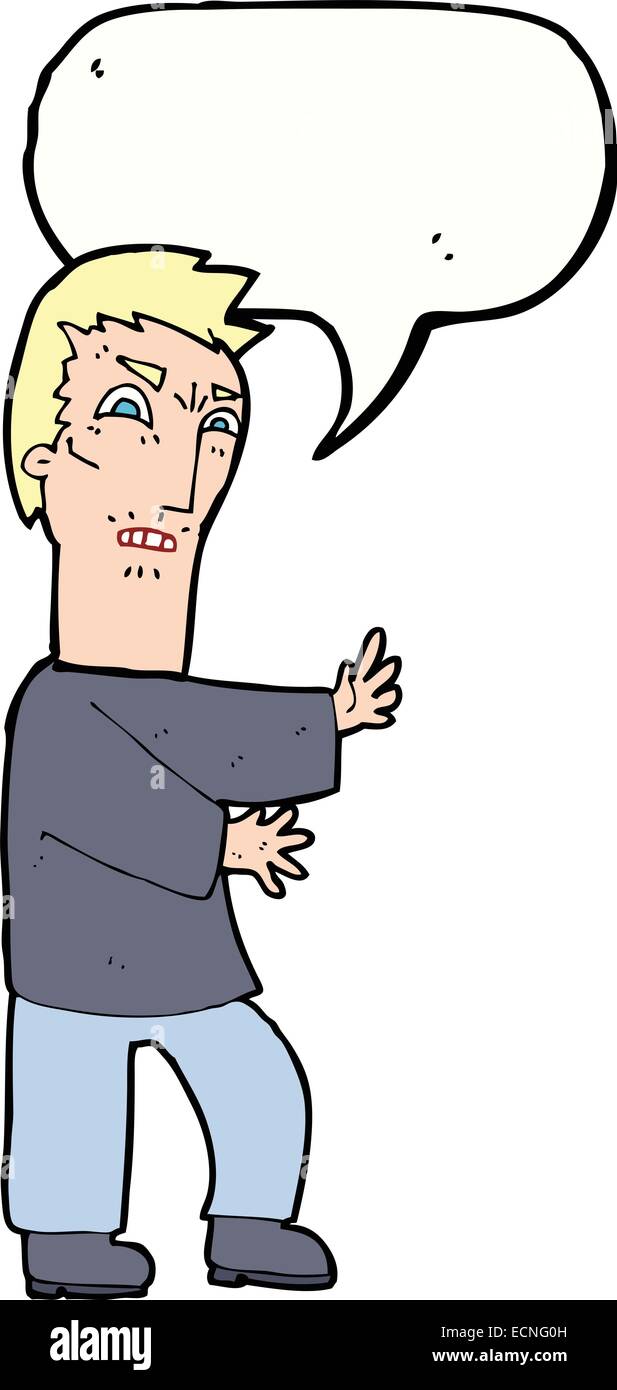 cartoon angry man with speech bubble Stock Vector Image & Art - Alamy