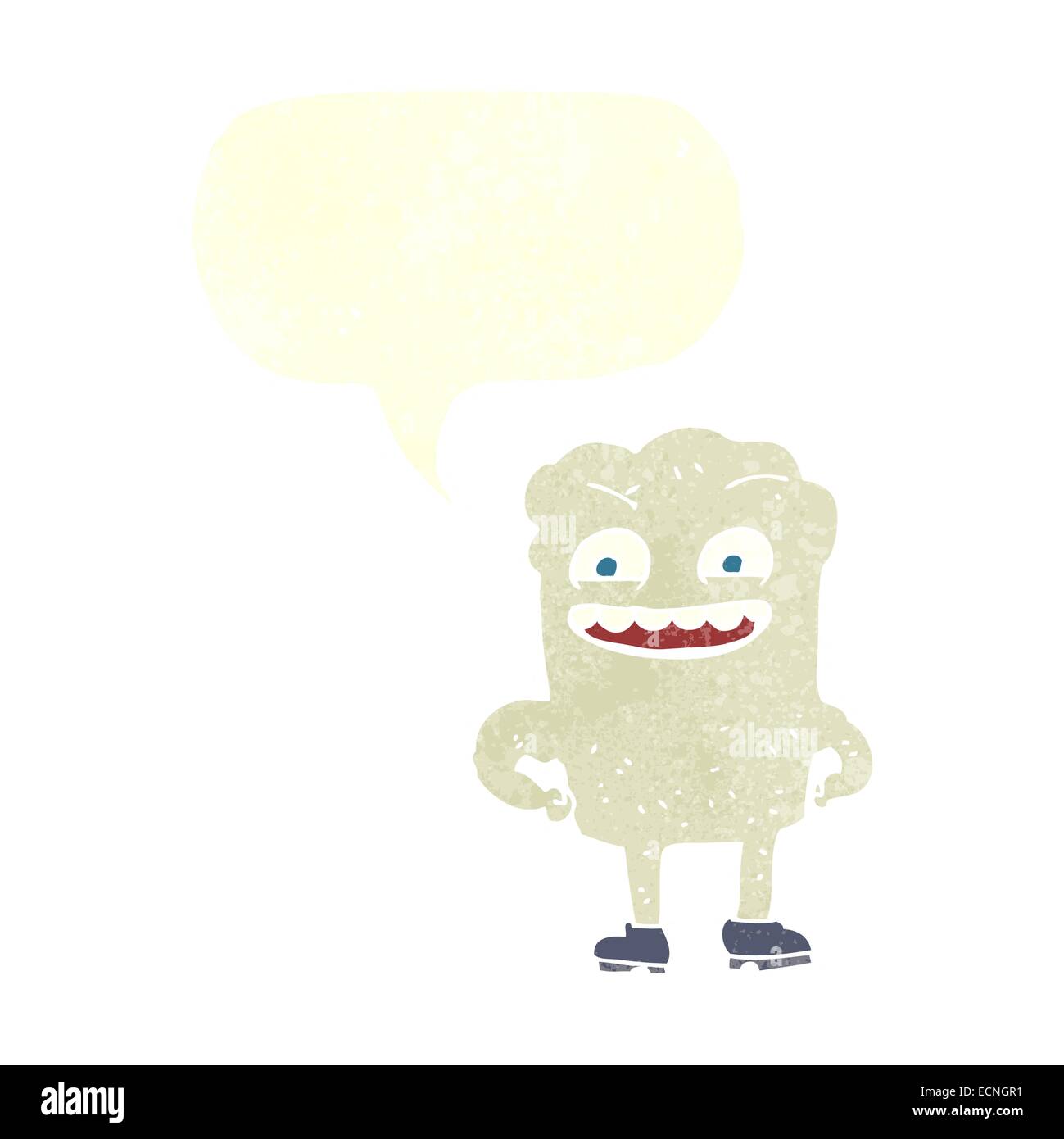 cartoon happy tooth with speech bubble Stock Vector Image & Art - Alamy
