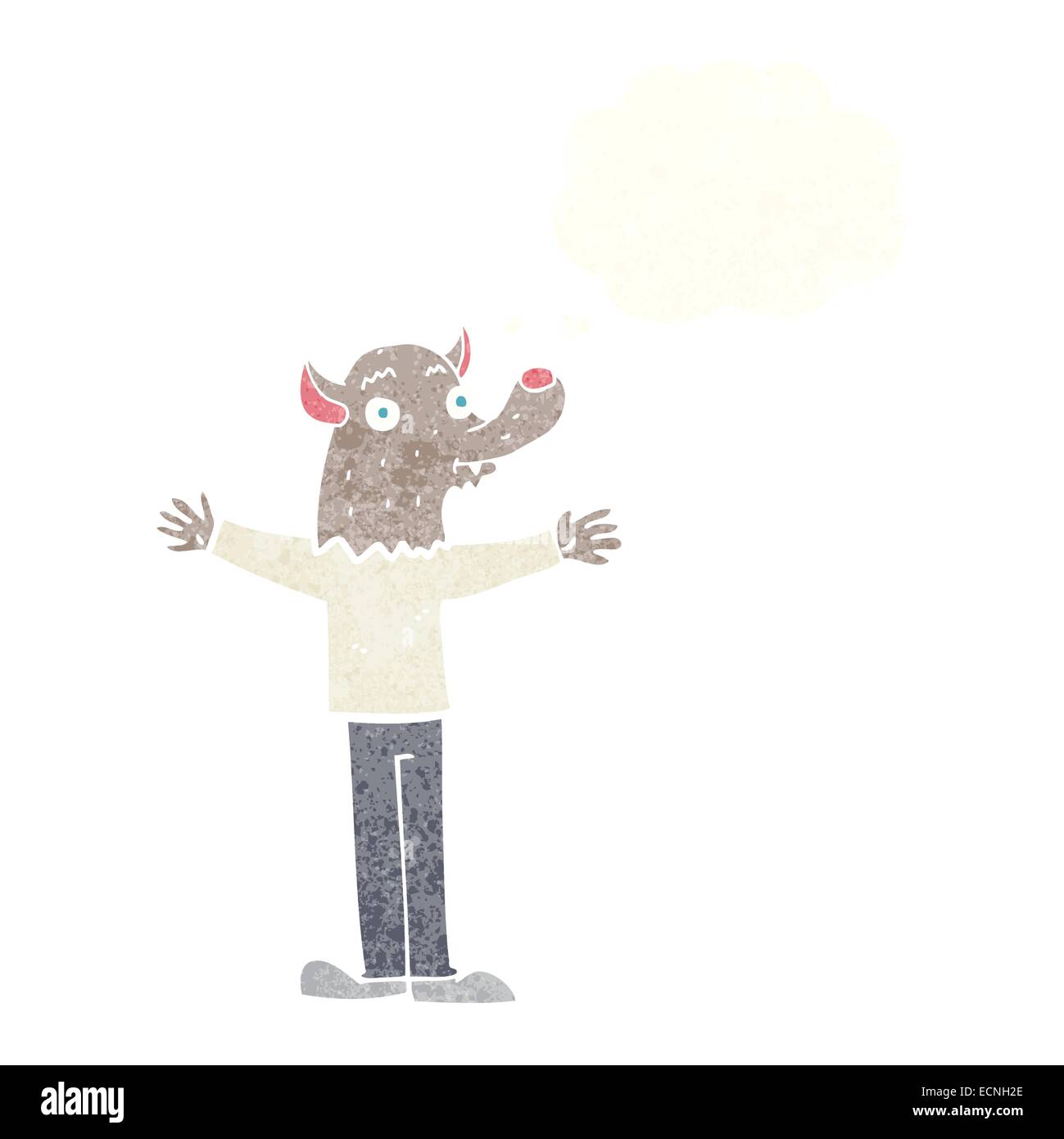 Cartoon friendly werewolf hi-res stock photography and images - Alamy