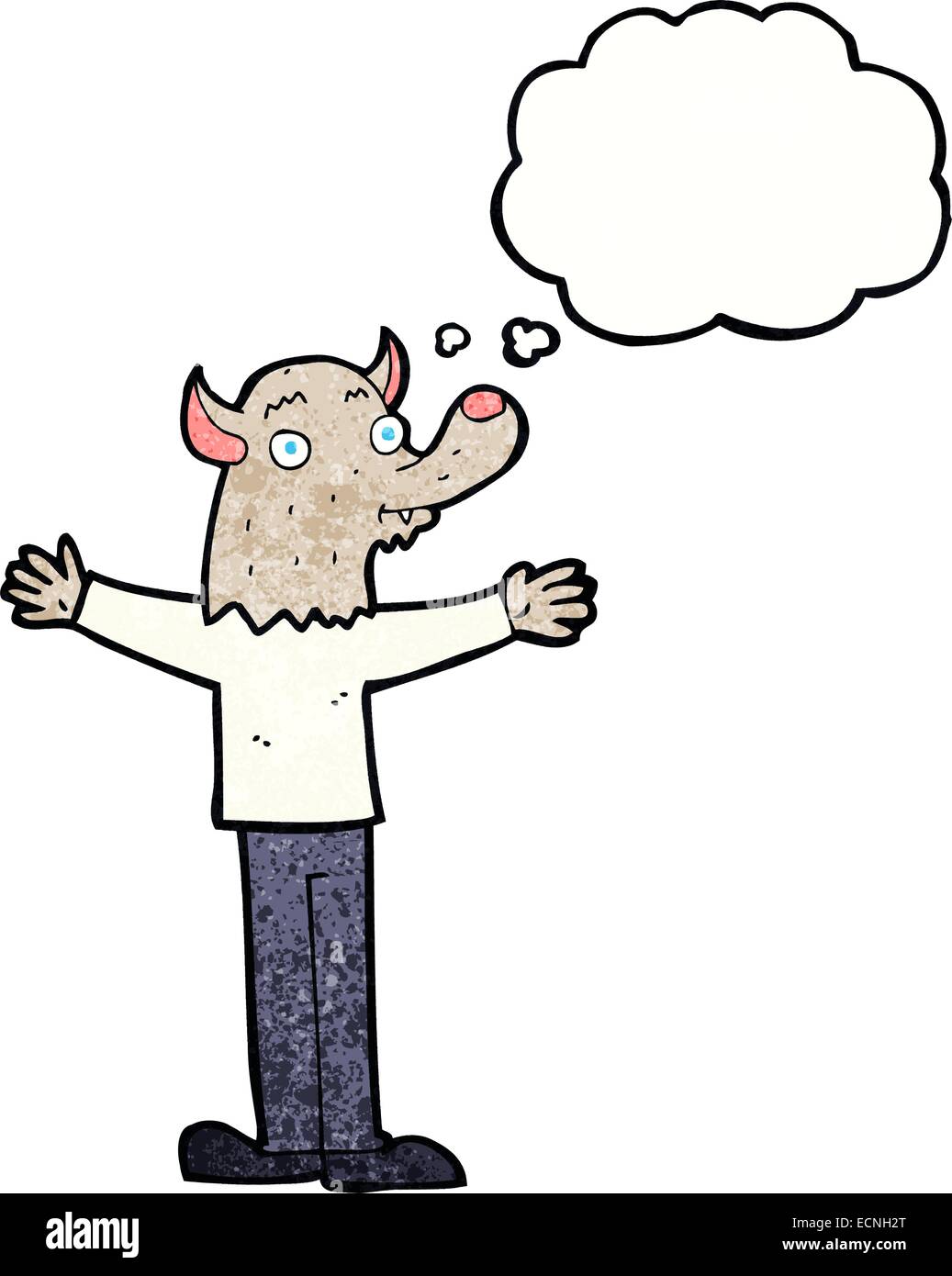 Cartoon friendly werewolf hi-res stock photography and images - Alamy