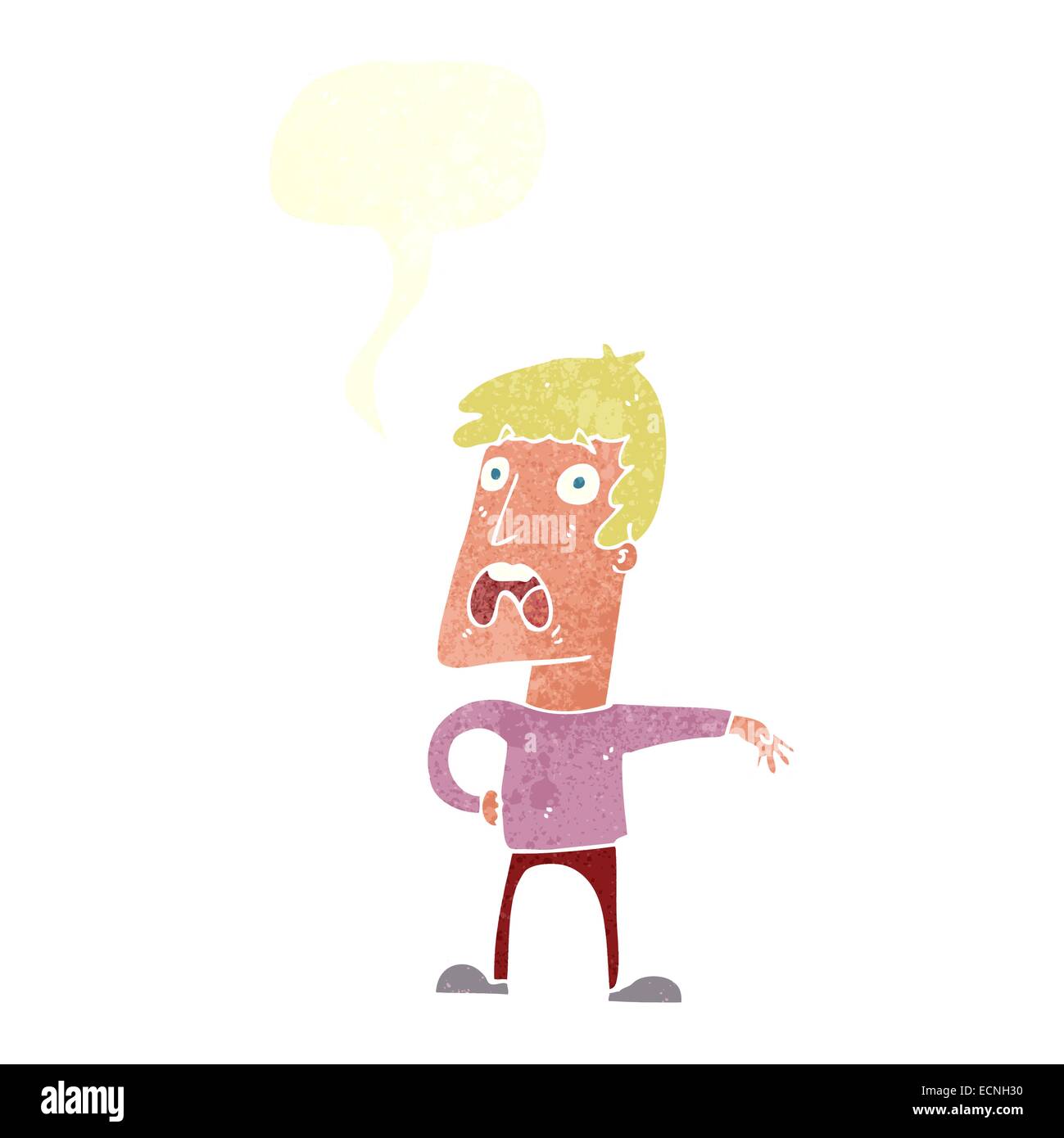 cartoon complaining man with speech bubble Stock Vector Image & Art - Alamy