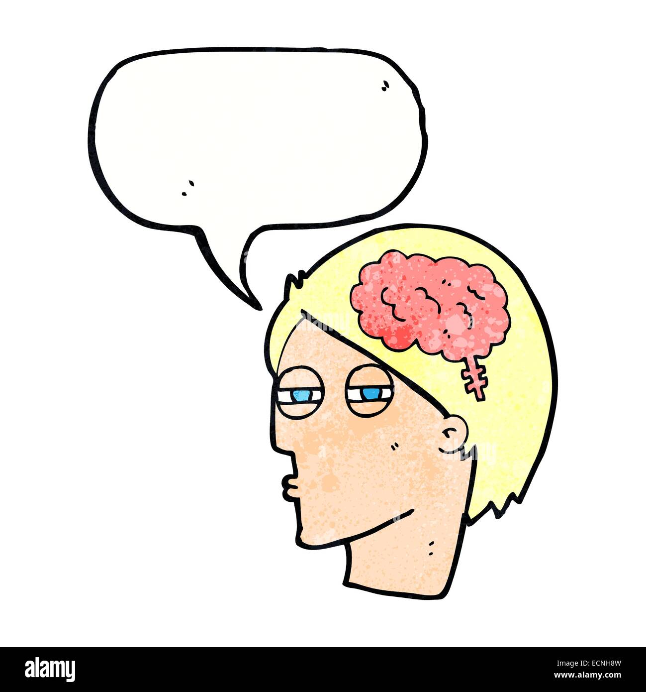 cartoon man thinking carefully with speech bubble Stock Vector Image ...