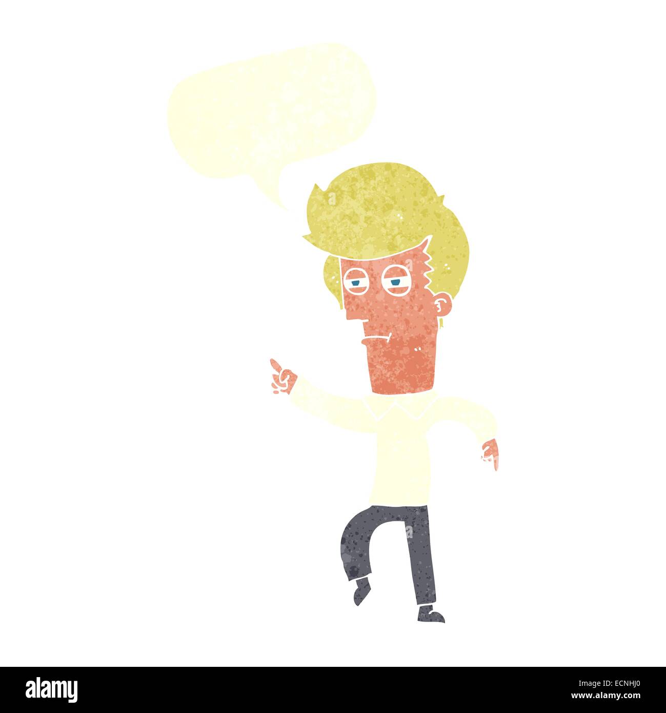 cartoon man accusing with speech bubble Stock Vector Image & Art - Alamy