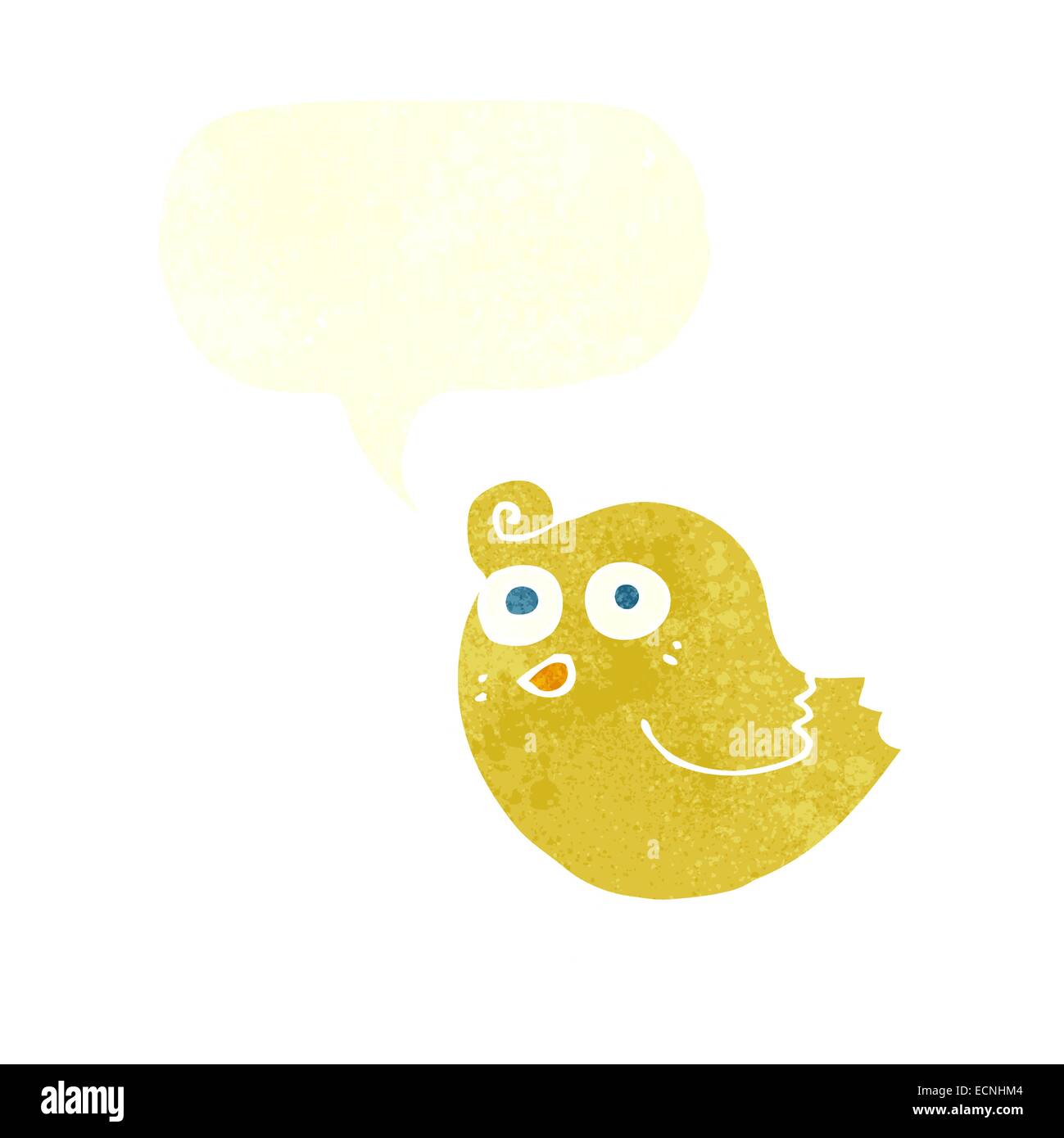 funny cartoon bird with speech bubble Stock Vector Image & Art - Alamy