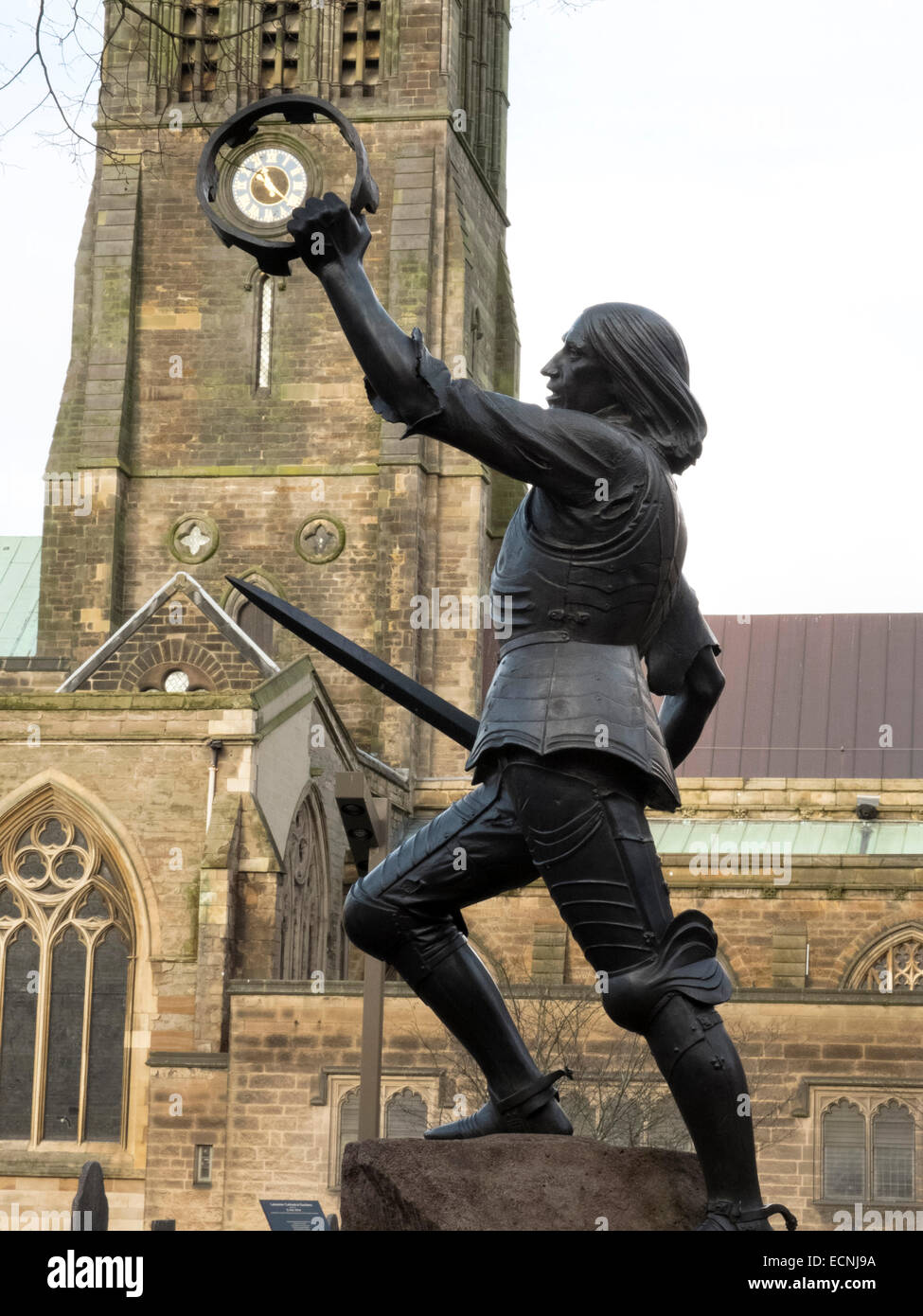 The statue of King Richard III by James Walter Butler RA now moved ...