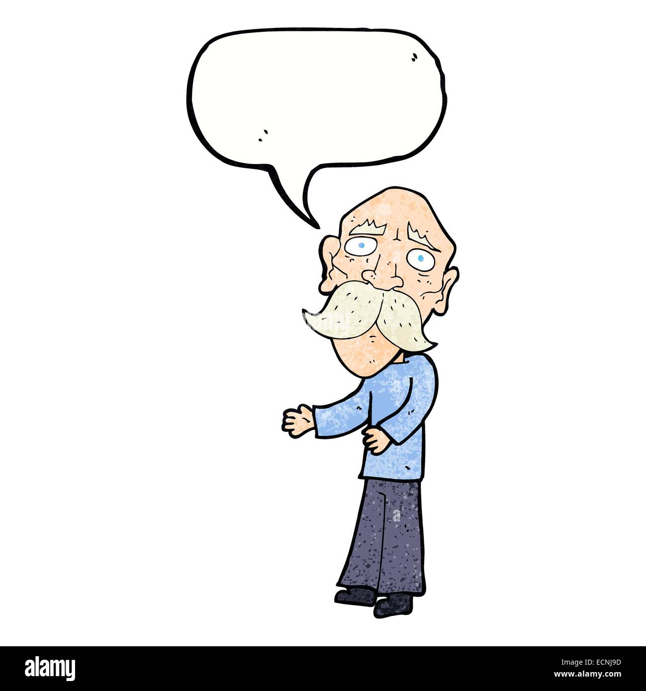 Cartoon lonely old man Cut Out Stock Images & Pictures - Alamy