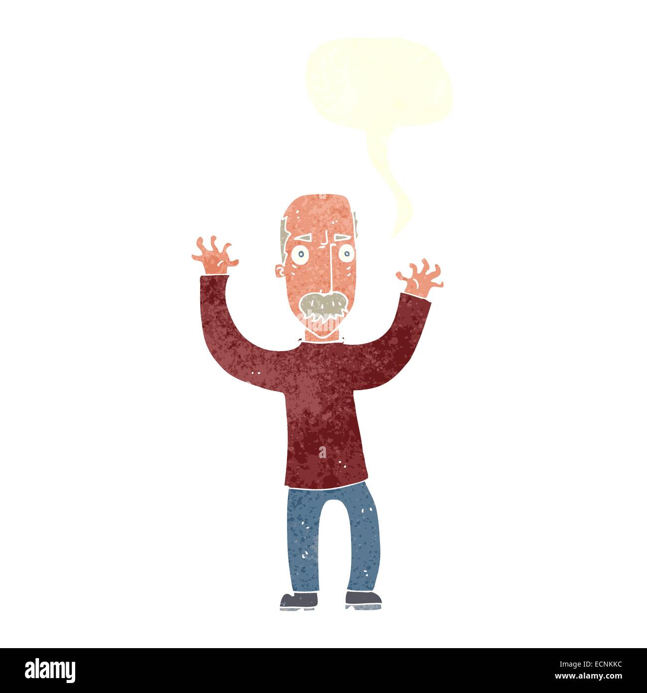 cartoon angry dad with speech bubble Stock Vector Image & Art - Alamy