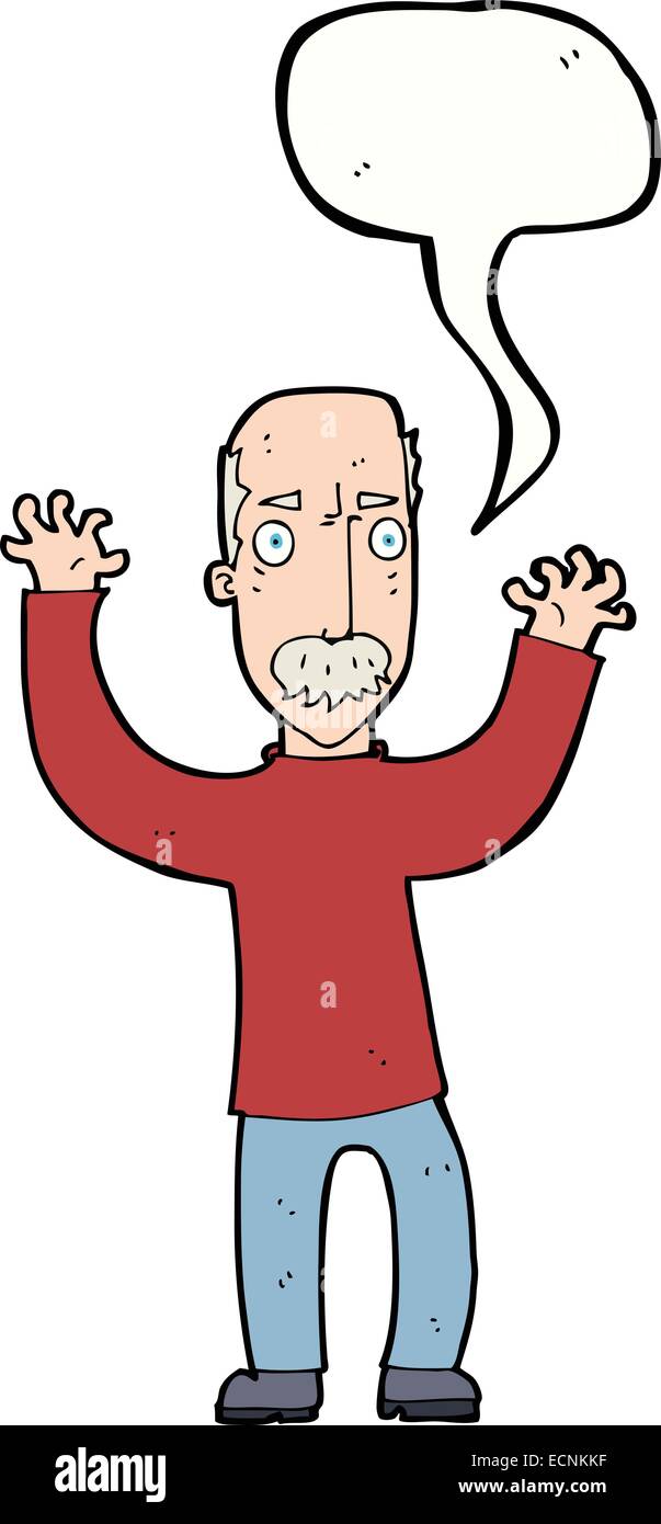 cartoon angry dad with speech bubble Stock Vector Image & Art - Alamy