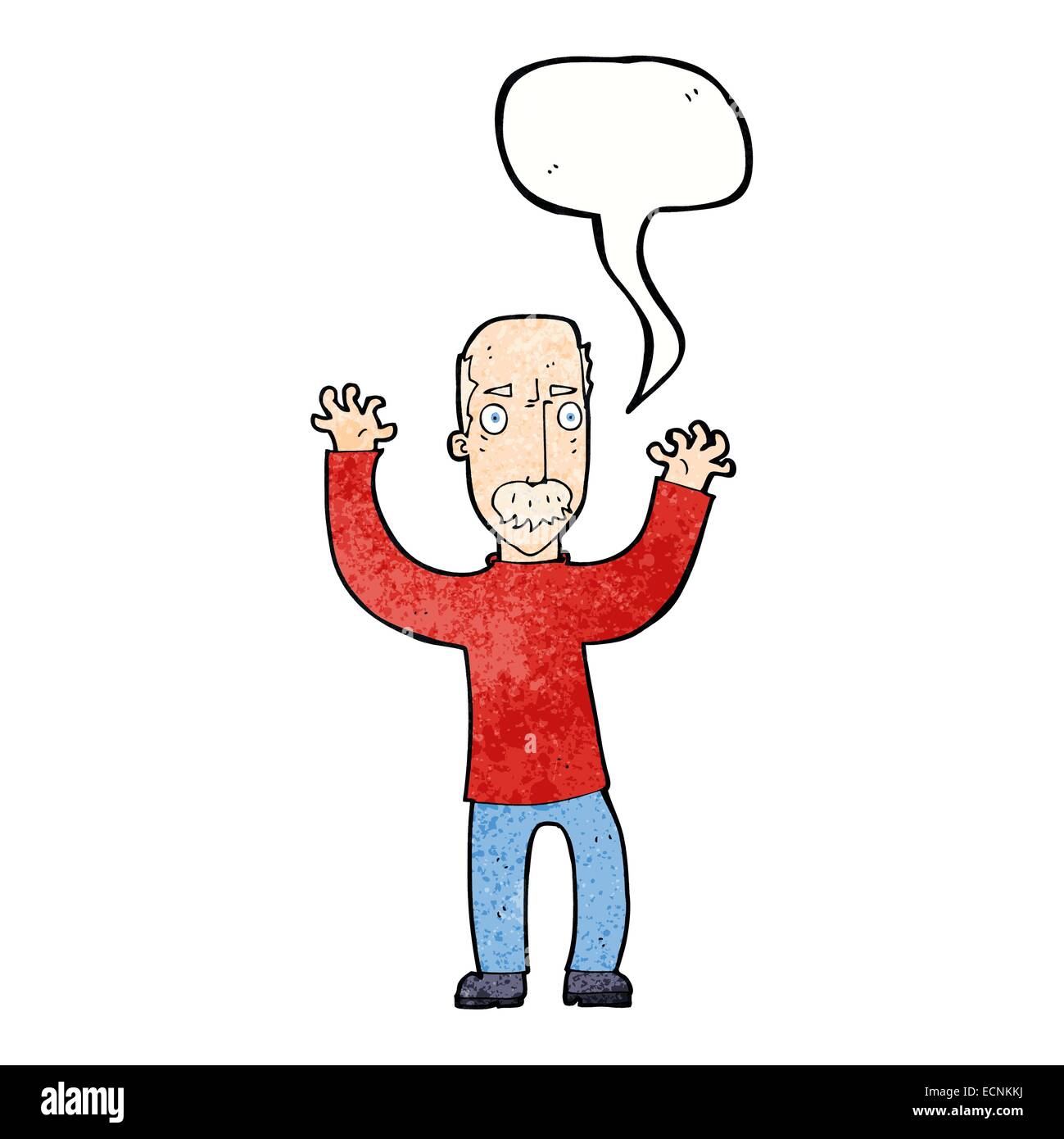 cartoon angry dad with speech bubble Stock Vector Image & Art - Alamy