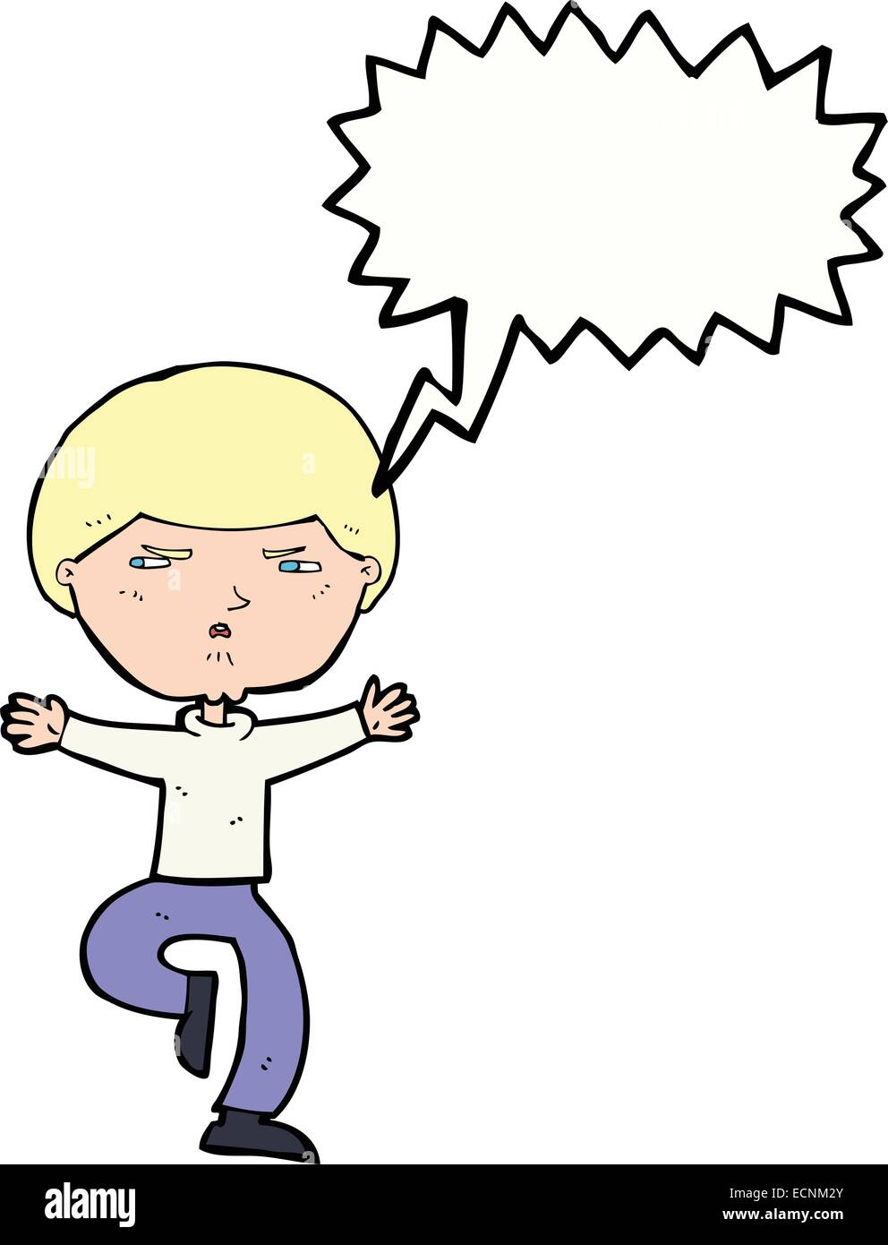 cartoon angry man with speech bubble Stock Vector Image & Art - Alamy