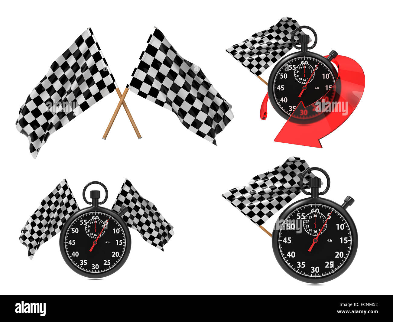 Crossed checkered flags hi-res stock photography and images - Alamy