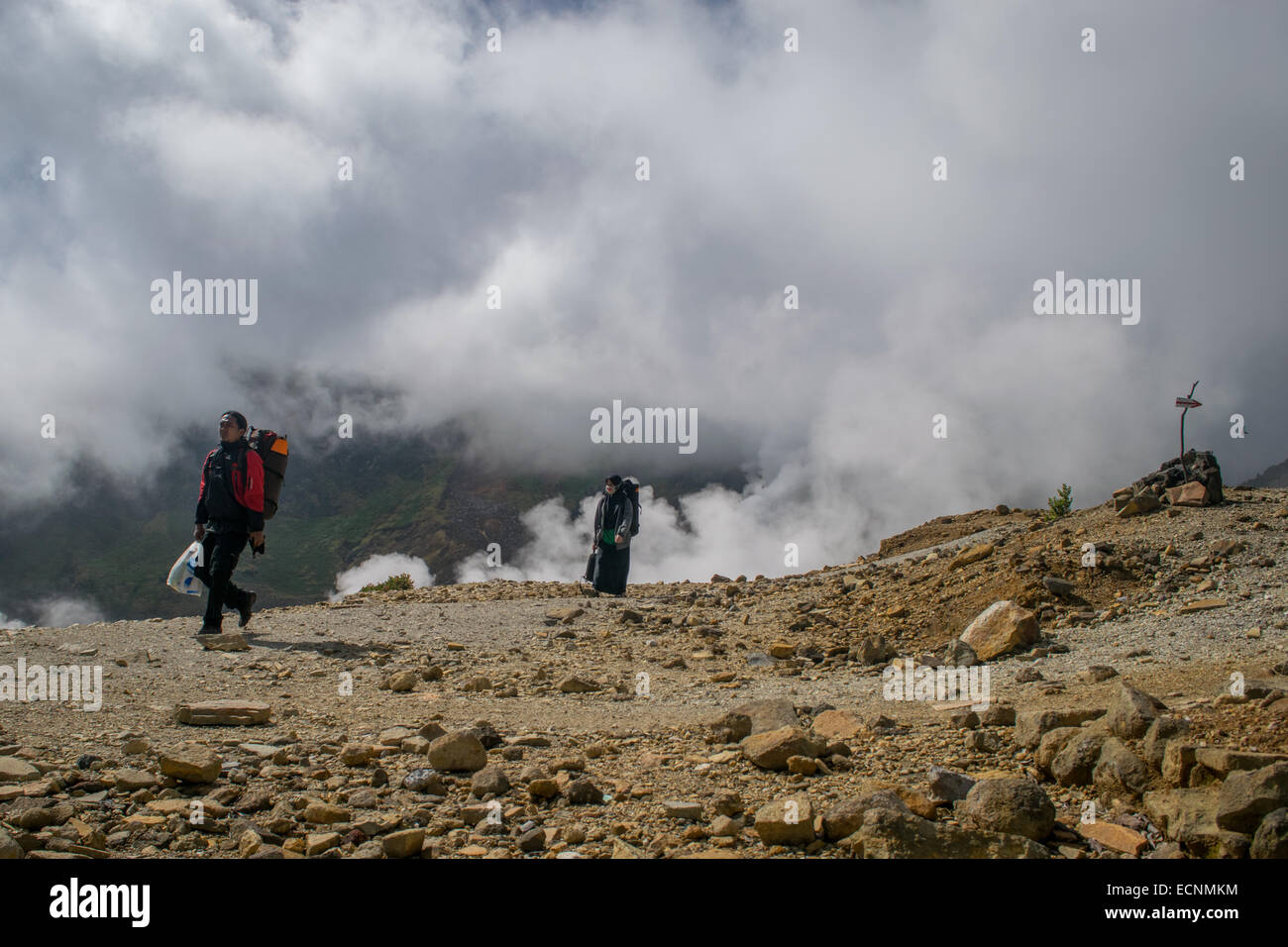 Walk along caldera ridge hi-res stock photography and images - Alamy