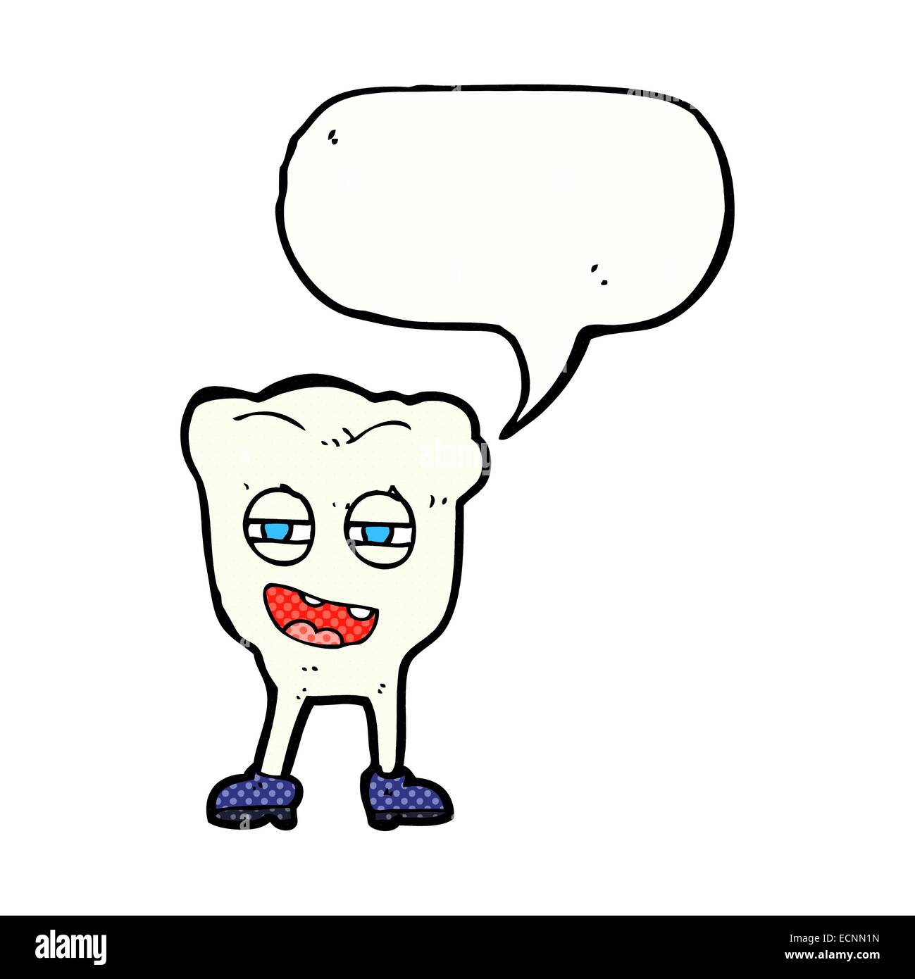 Cartoon funny tooth character bubble hi-res stock photography and ...