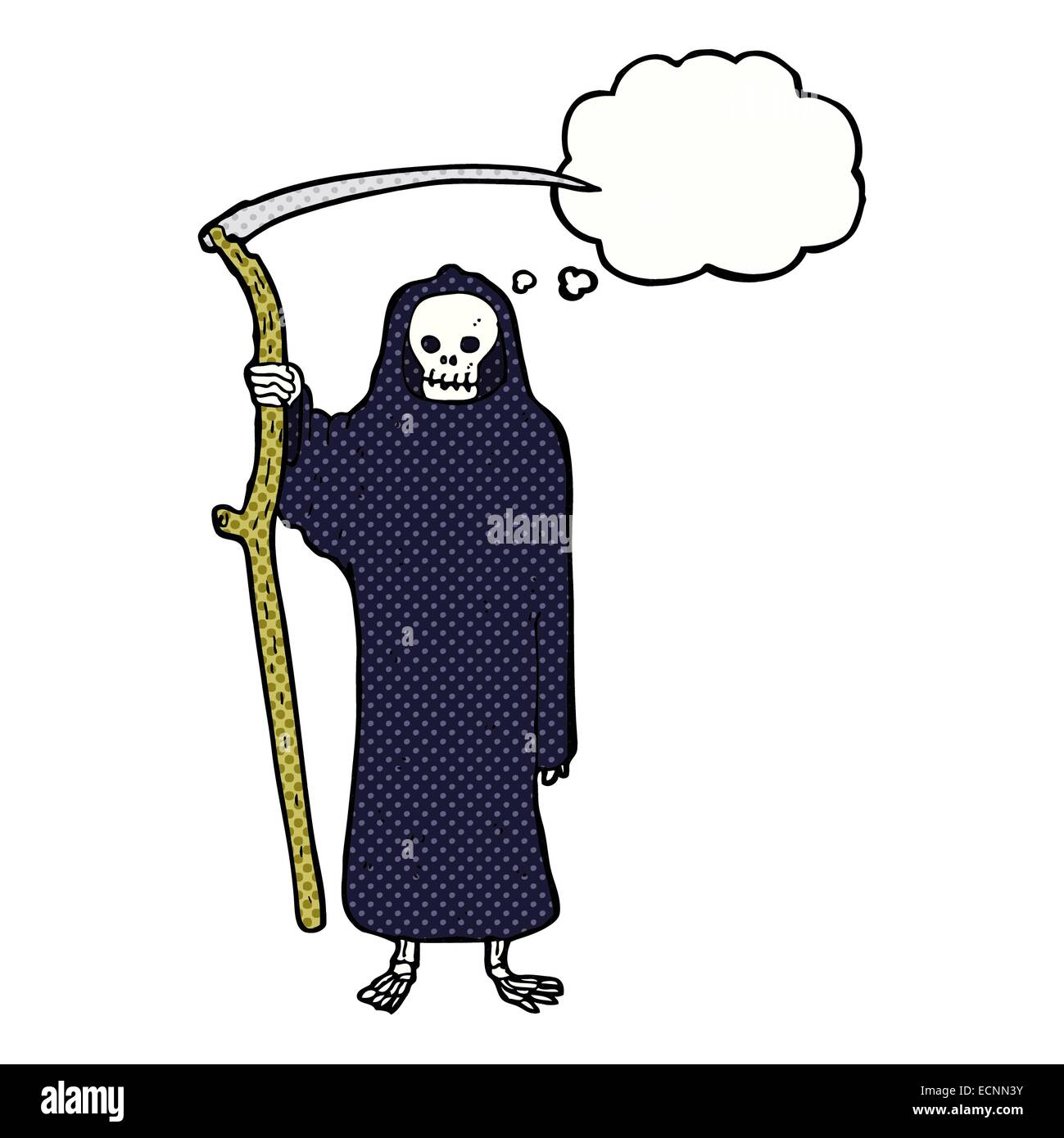death cartoon with thought bubble Stock Vector Image & Art - Alamy