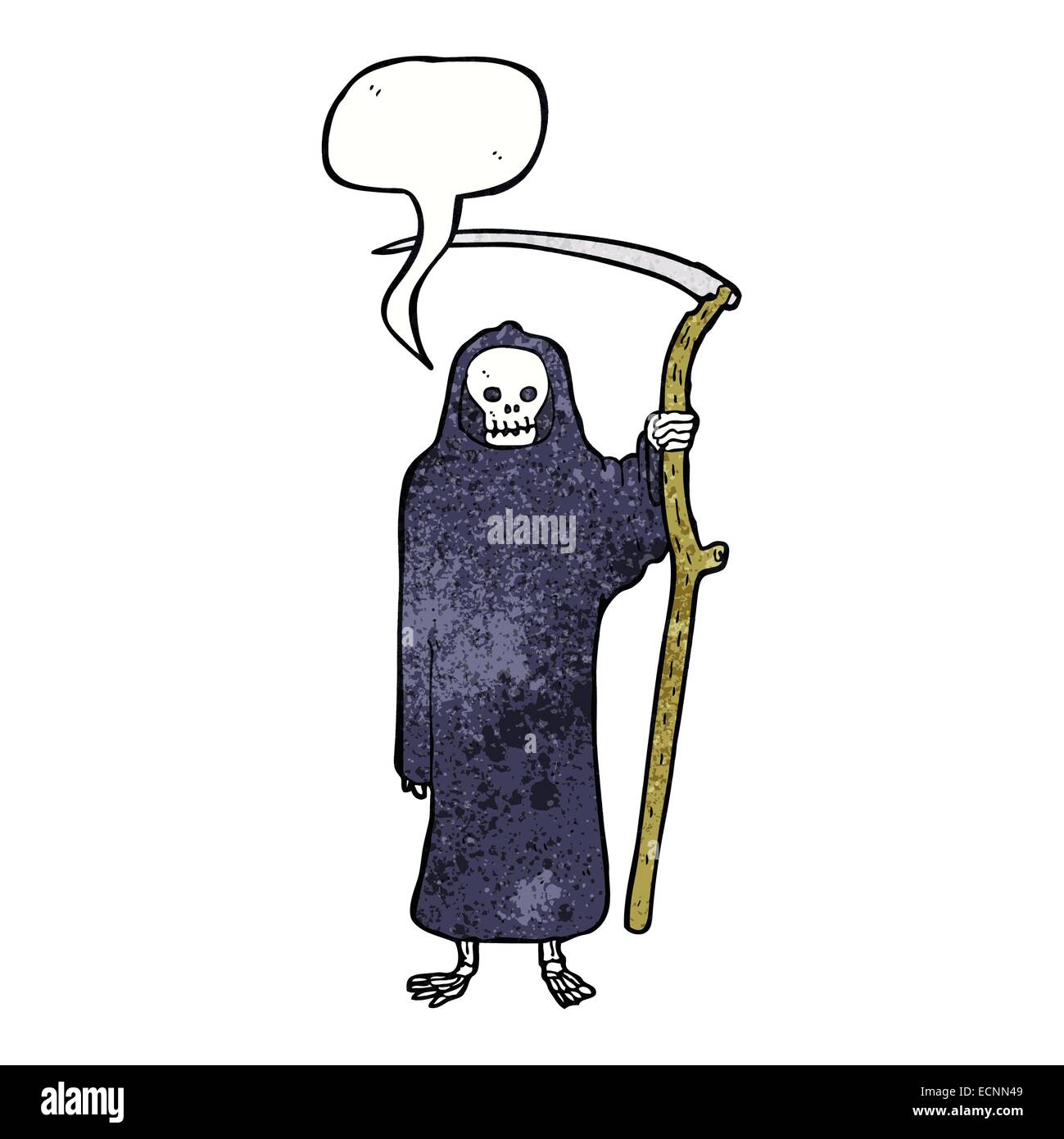 death cartoon with speech bubble Stock Vector Image & Art - Alamy