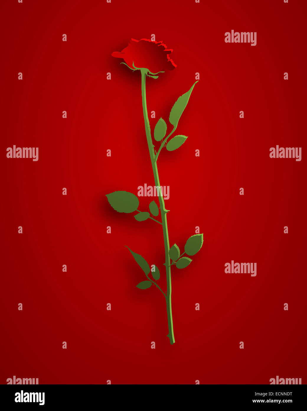 Rose paper style Stock Photo - Alamy