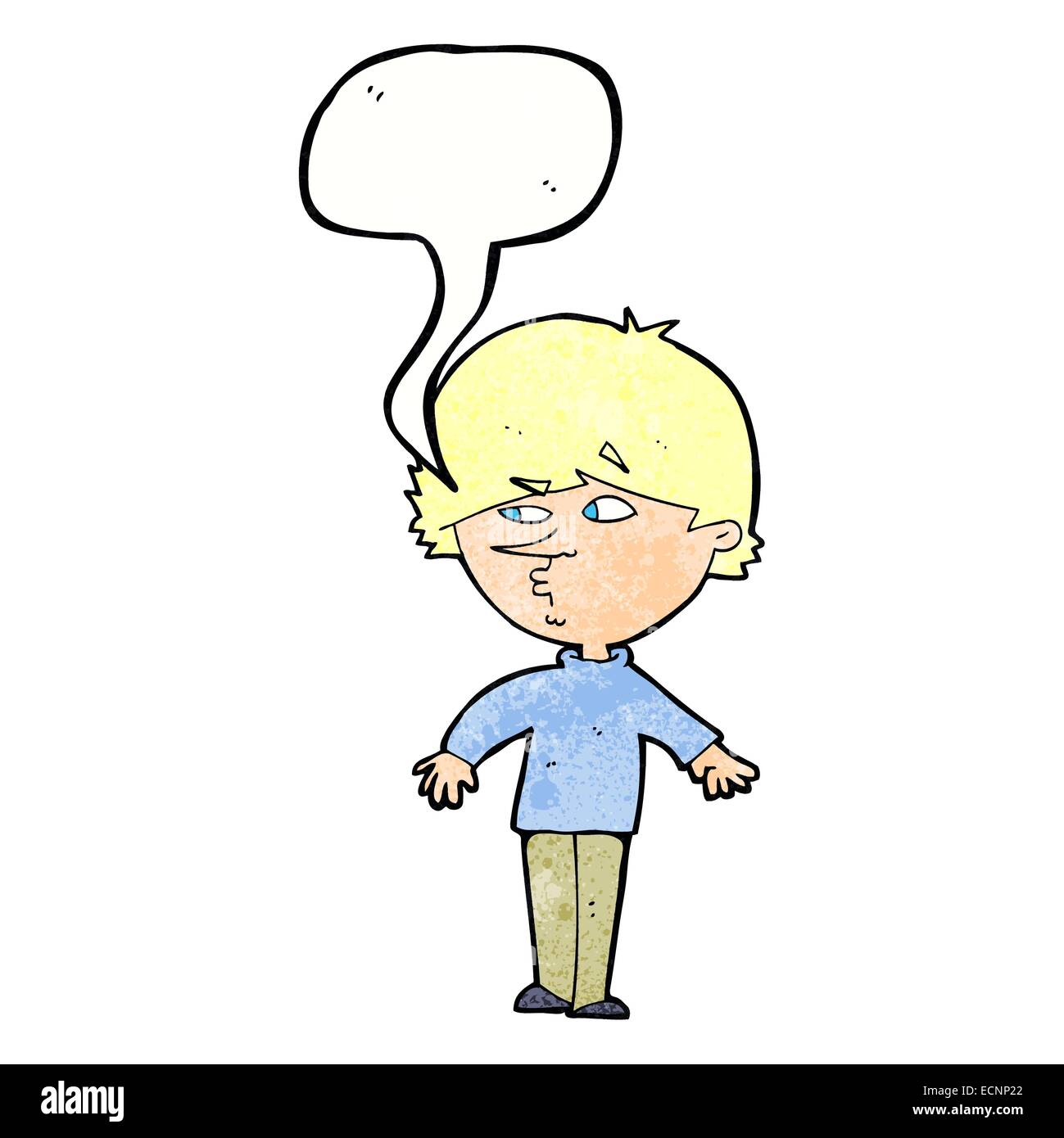 cartoon suspicious man looking over shoulder with speech bubble Stock ...
