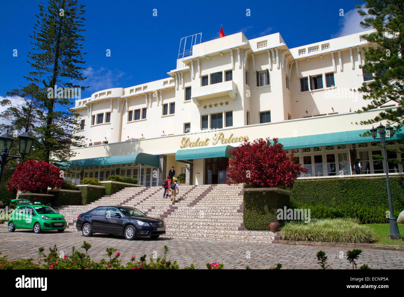 The Dalat Palace Hotel located on Tran Phu Street in Da Lat, Vietnam ...