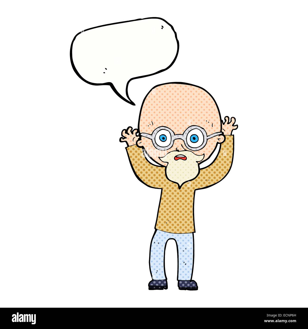 Cartoon stressed bald man hi-res stock photography and images - Alamy