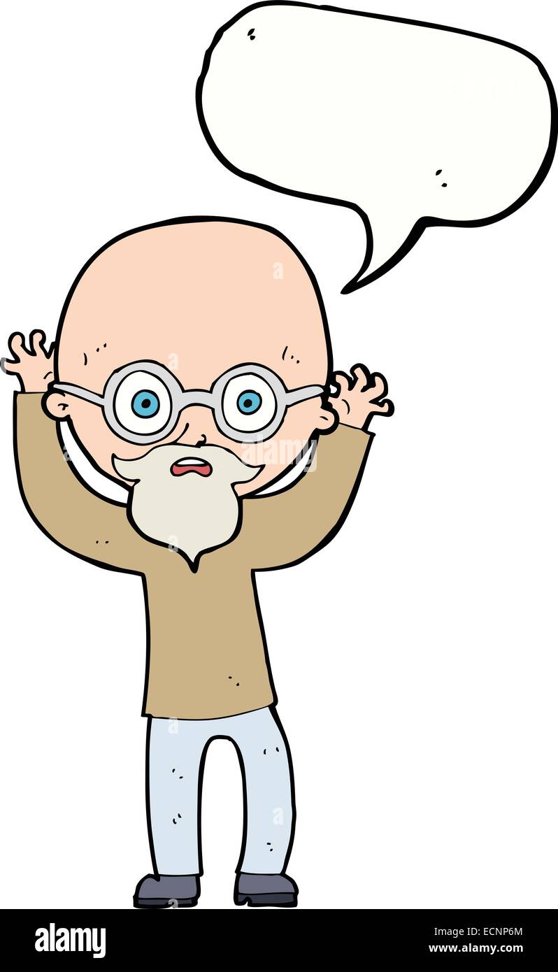 Cartoon stressed bald man hi-res stock photography and images - Alamy