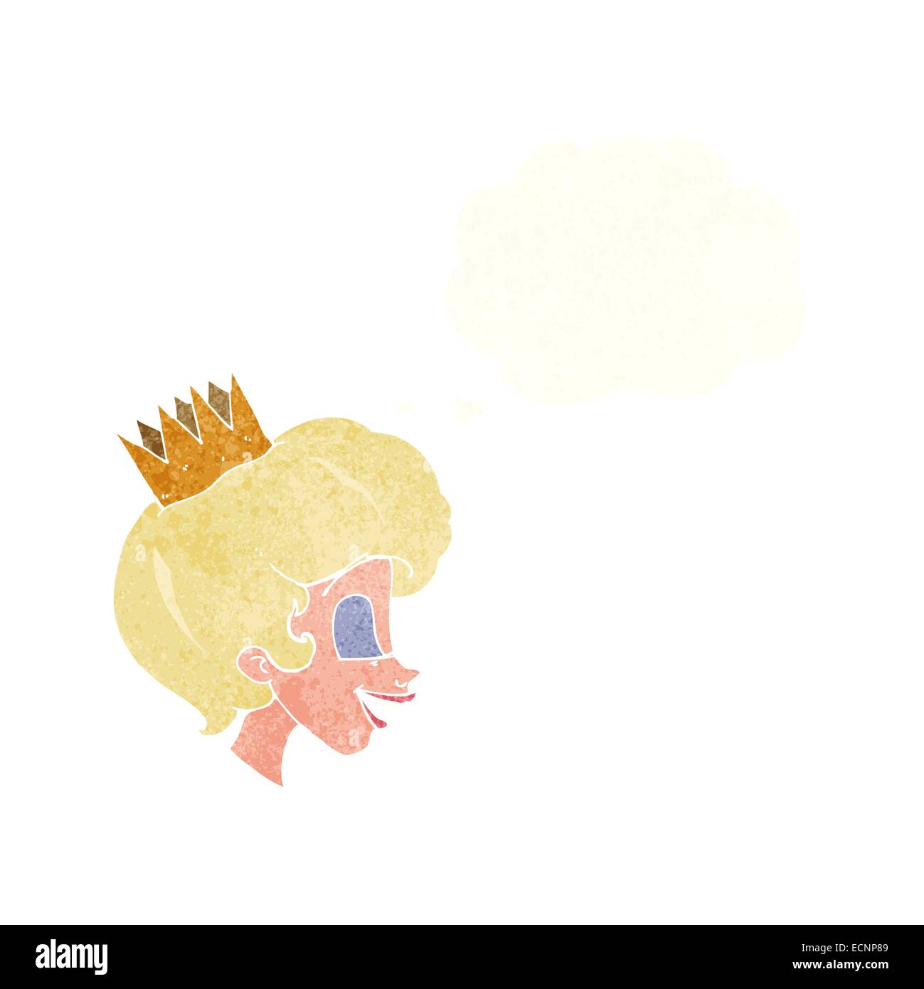 cartoon princess with thought bubble Stock Vector Image & Art - Alamy